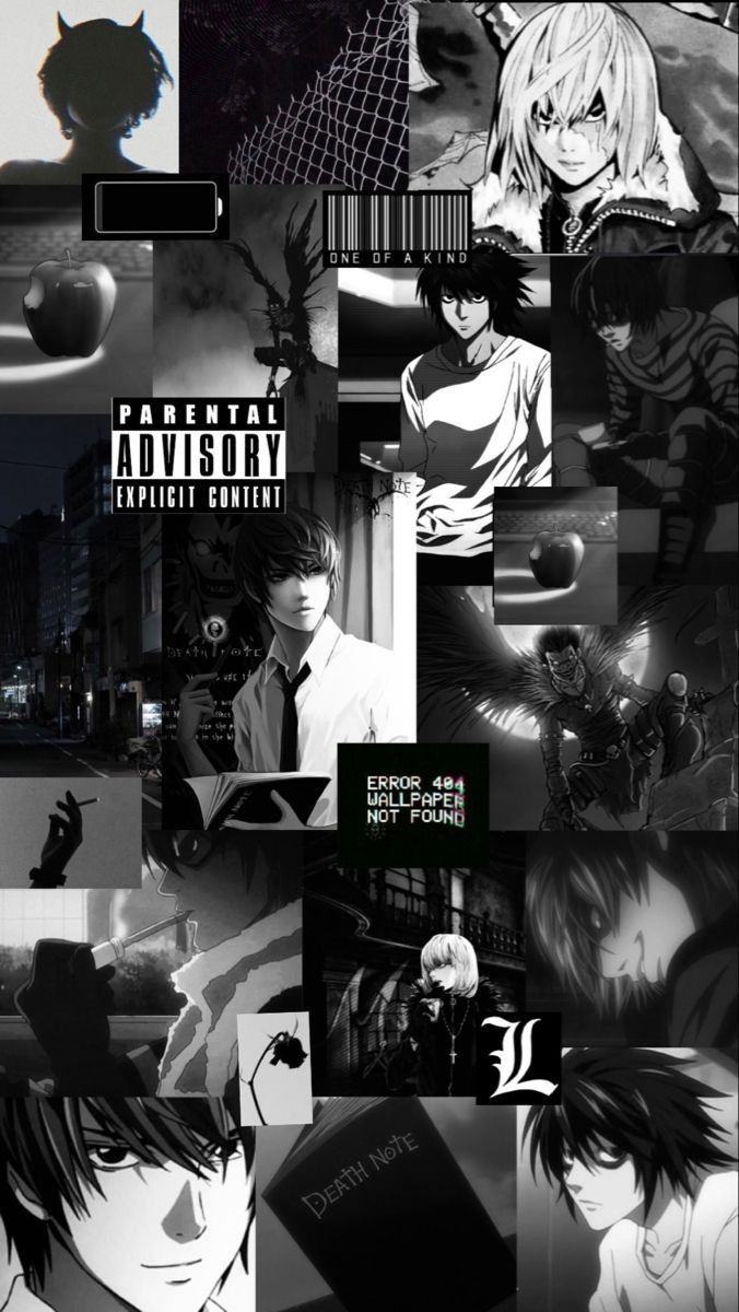 Death Note Black and White Wallpapers - Top Free Death Note Black and ...