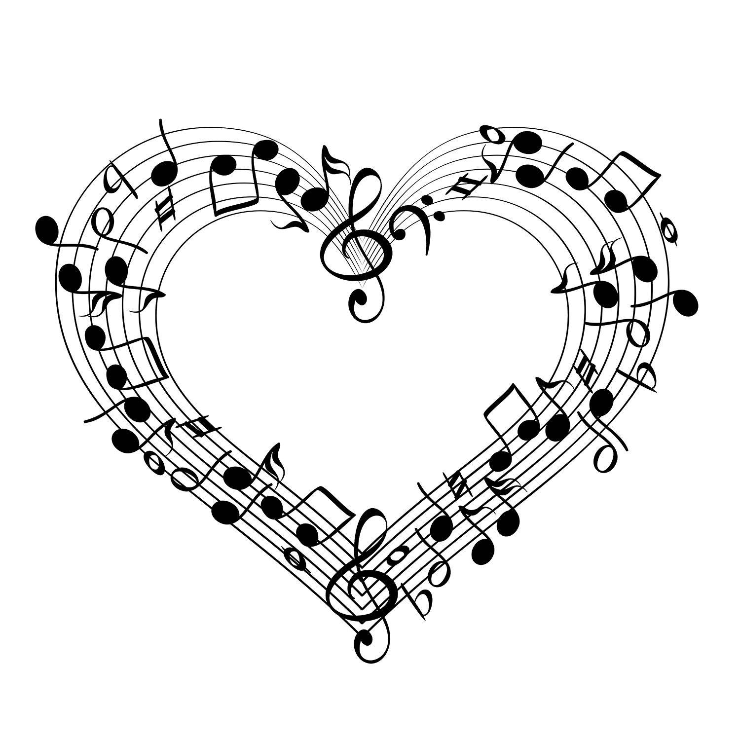 Music Heart Wallpapers - Top Free Music Heart Backgrounds - WallpaperAccess