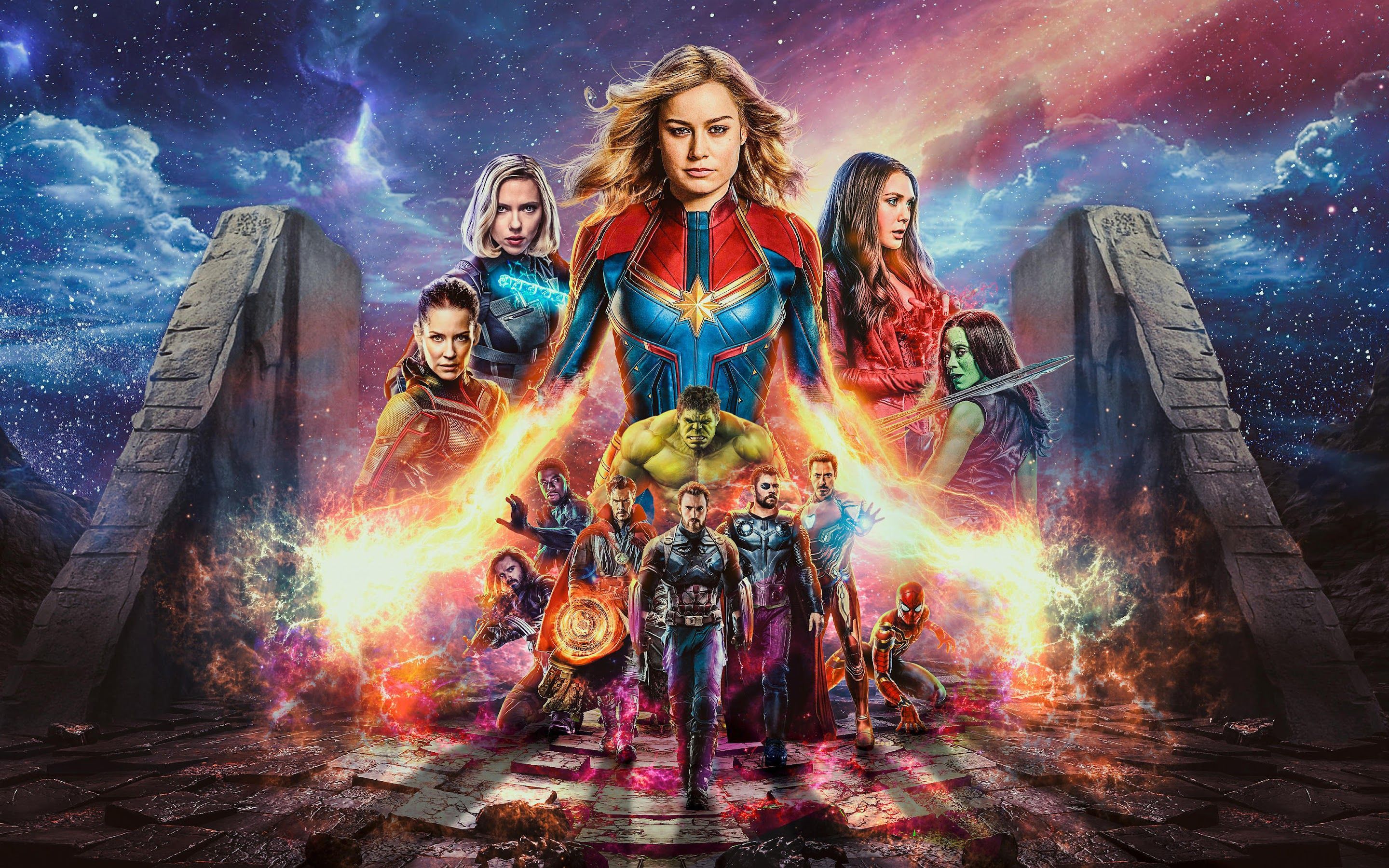 Thor and Captain Marvel Wallpapers - Top Free Thor and Captain Marvel ...