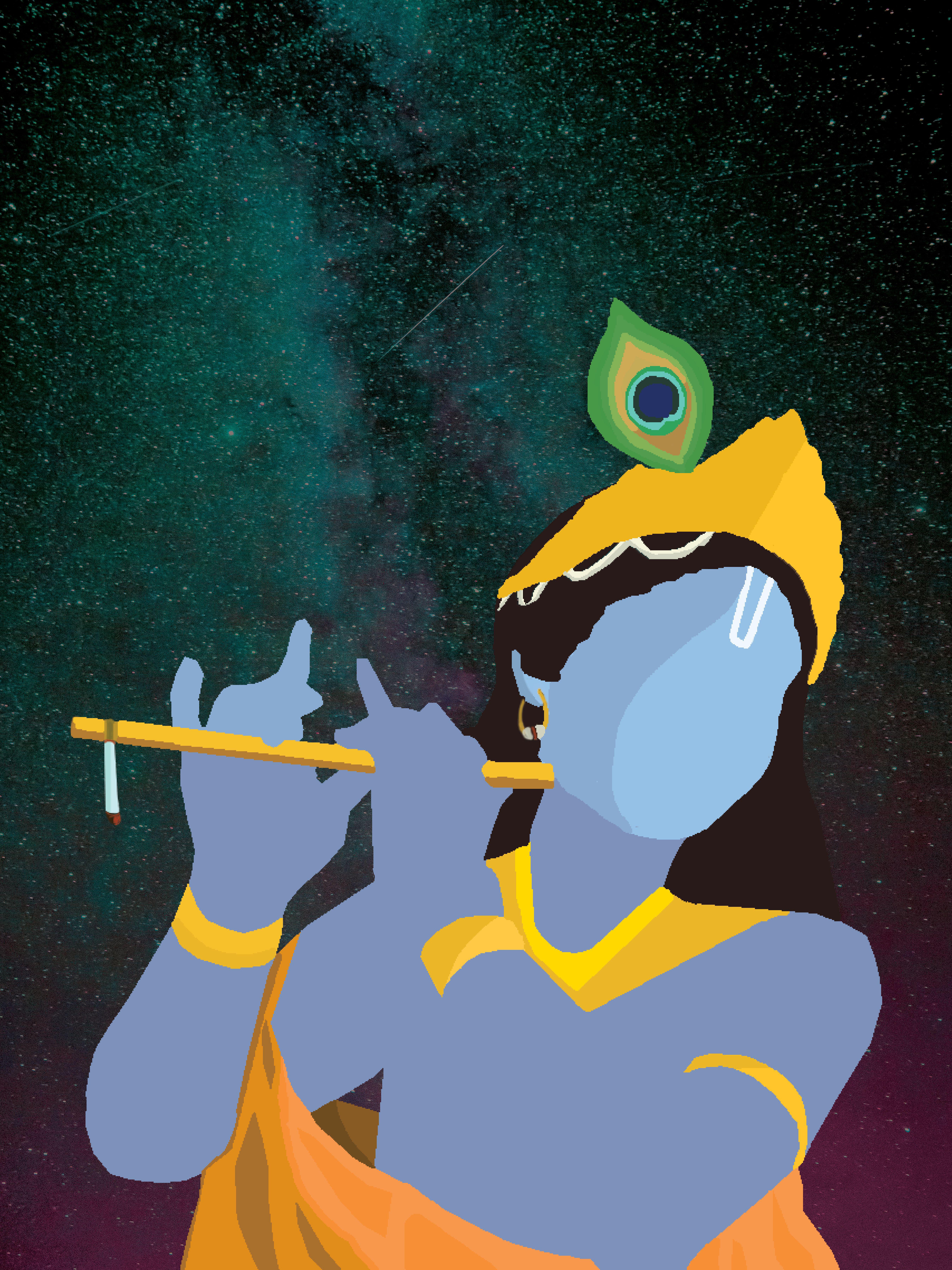 Krishna Minimal Wallpapers - Top Free Krishna Minimal Backgrounds ...