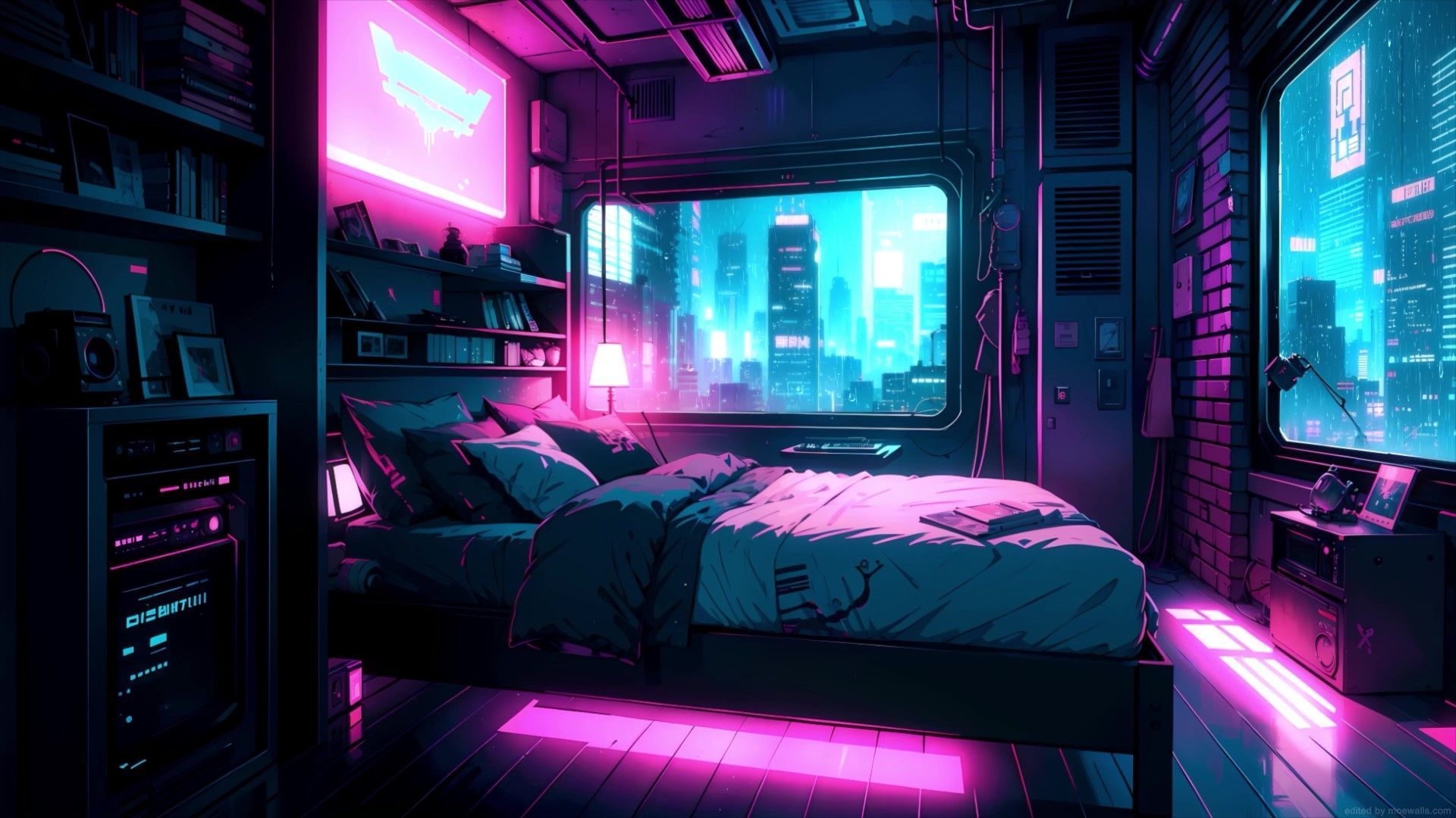 Anime Room Night Wallpapers - Top Free Anime Room Night Backgrounds ...