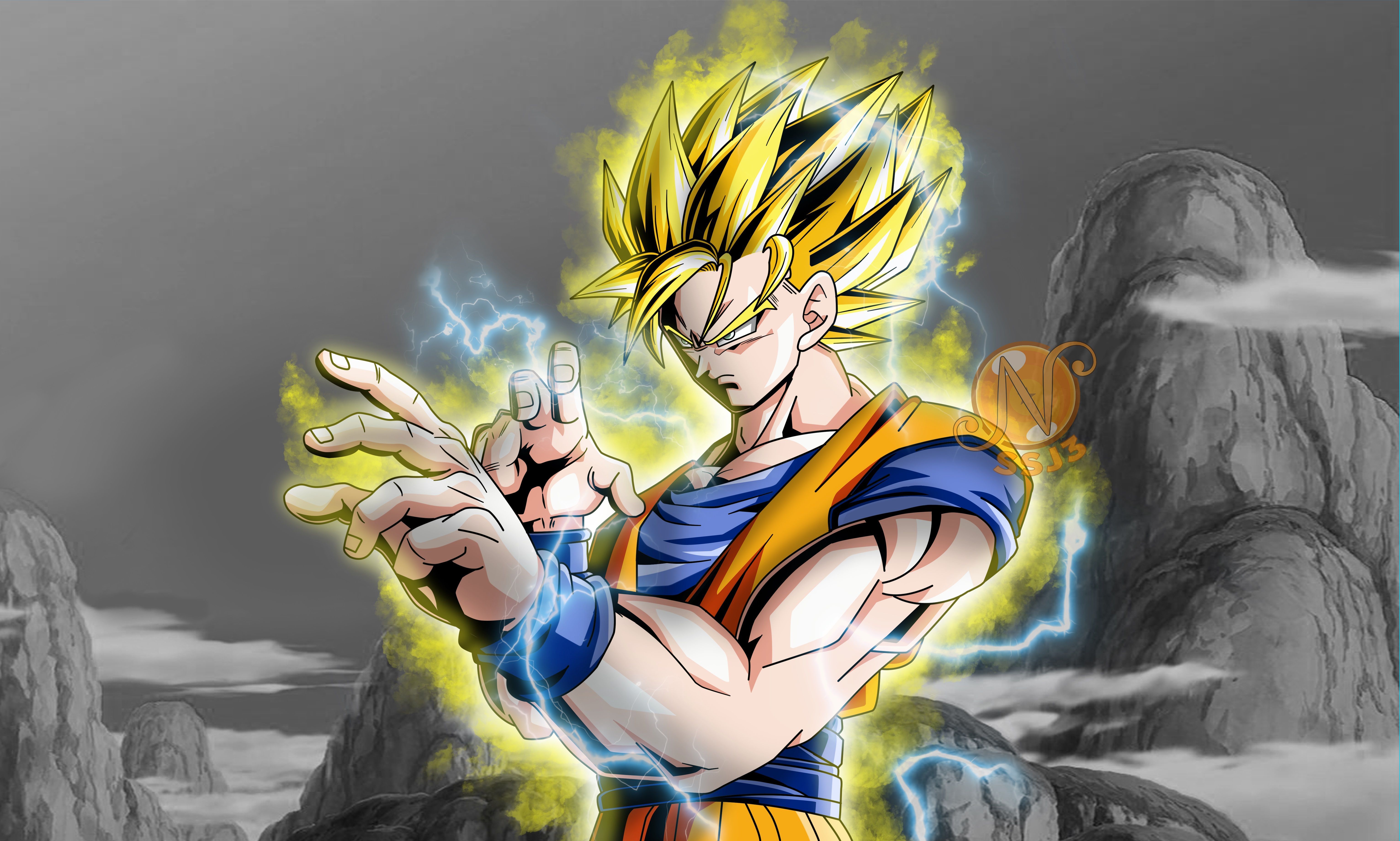 Goku SS2 Wallpapers - Top Free Goku SS2 Backgrounds - WallpaperAccess