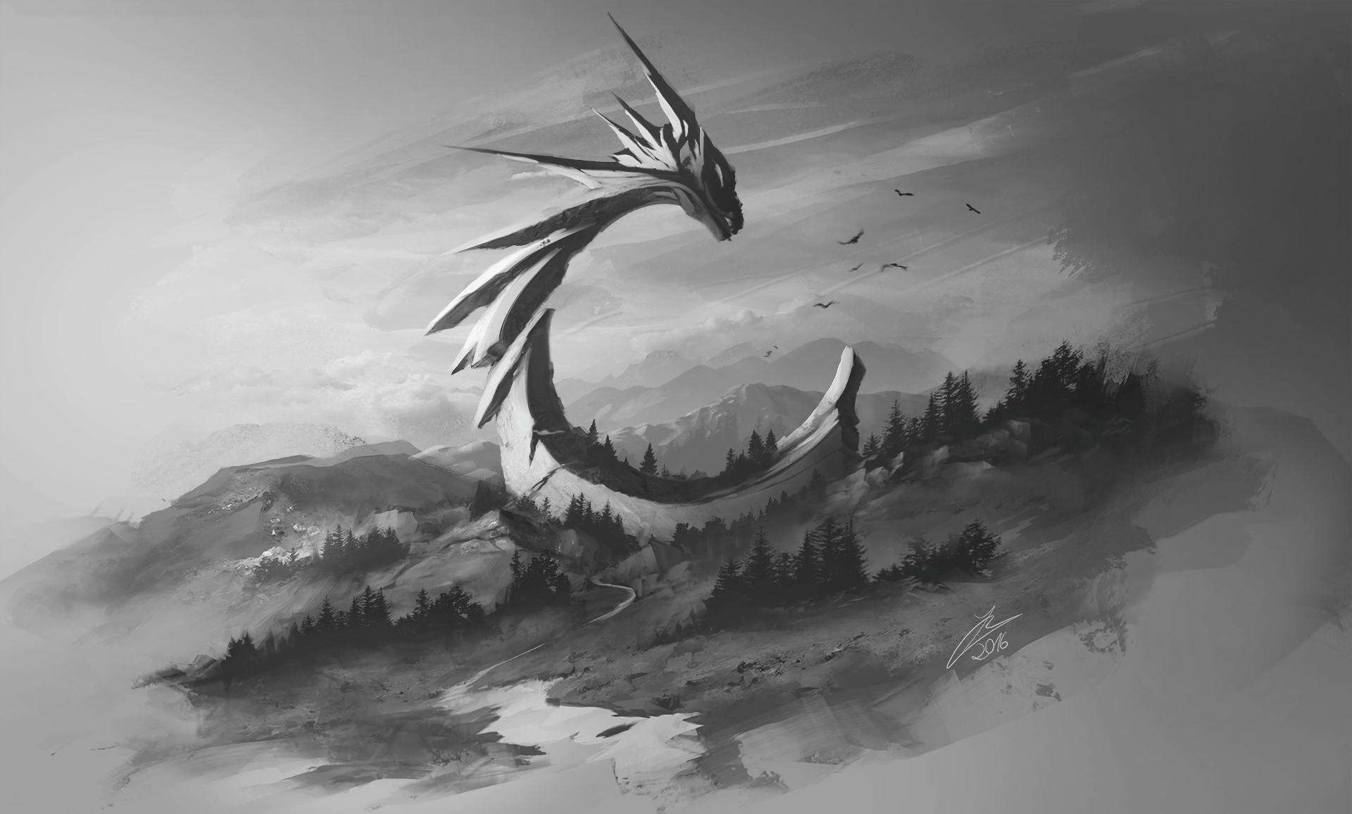 Dragon Drawing Wallpapers - Top Free Dragon Drawing Backgrounds ...