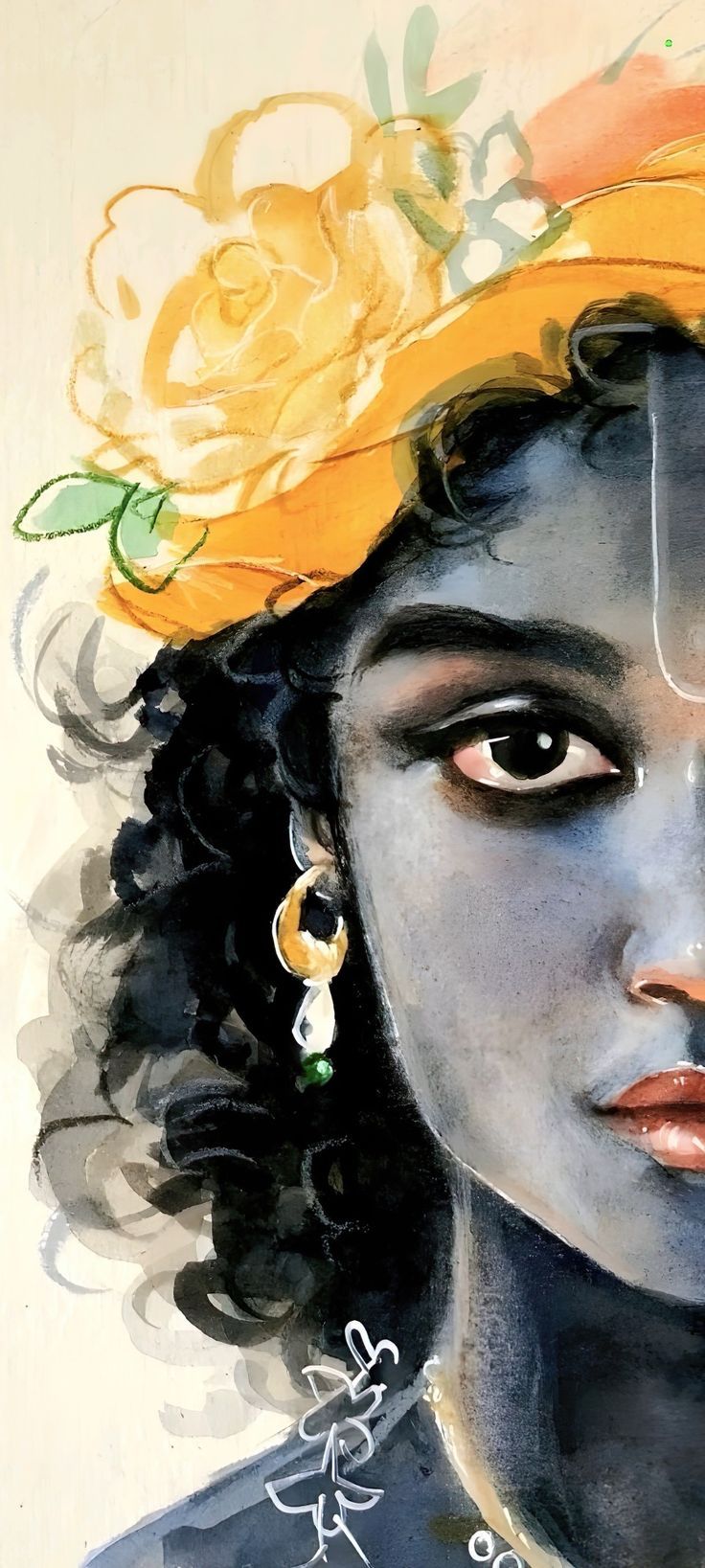 Krishna Drawing Wallpapers - Top Free Krishna Drawing Backgrounds ...