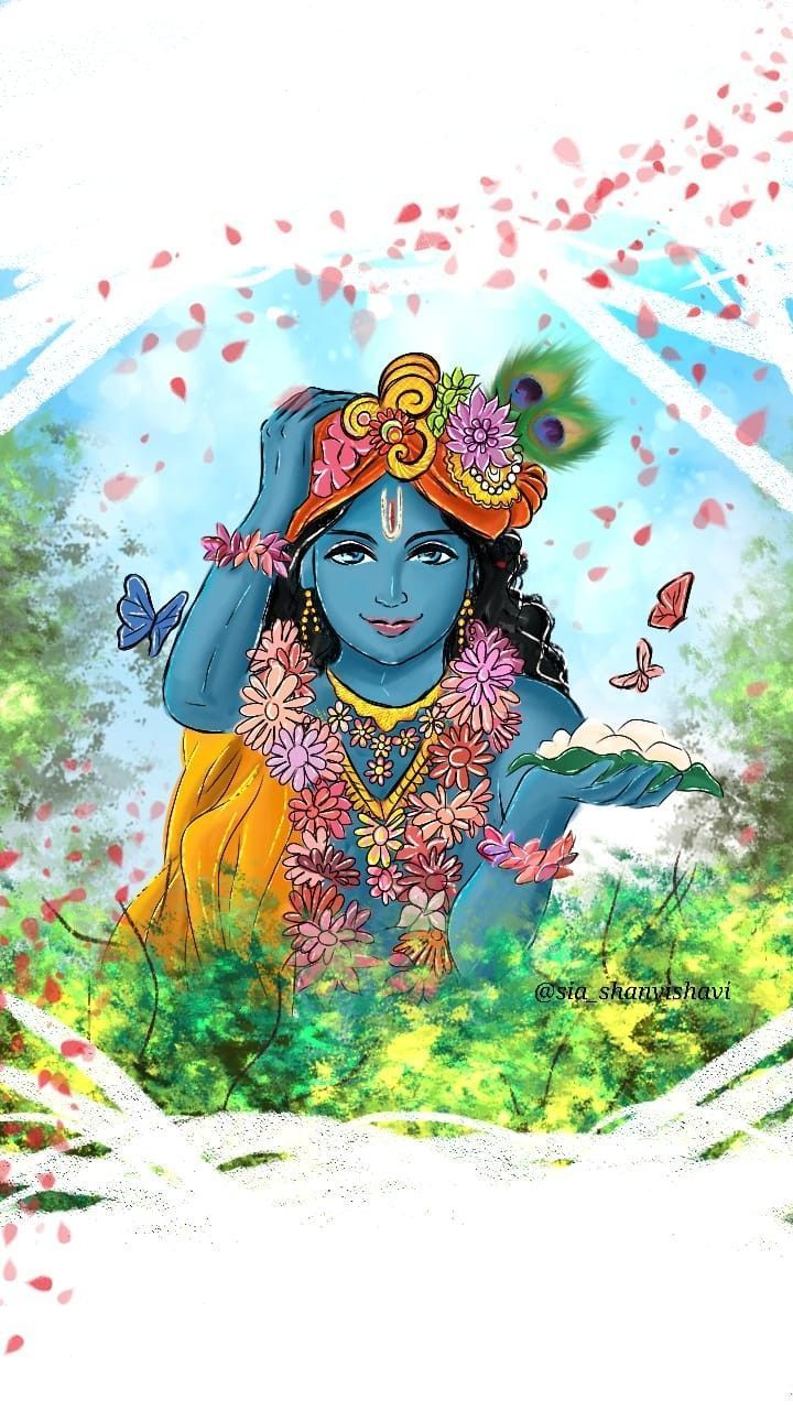 Krishna Drawing Wallpapers - Top Free Krishna Drawing Backgrounds ...