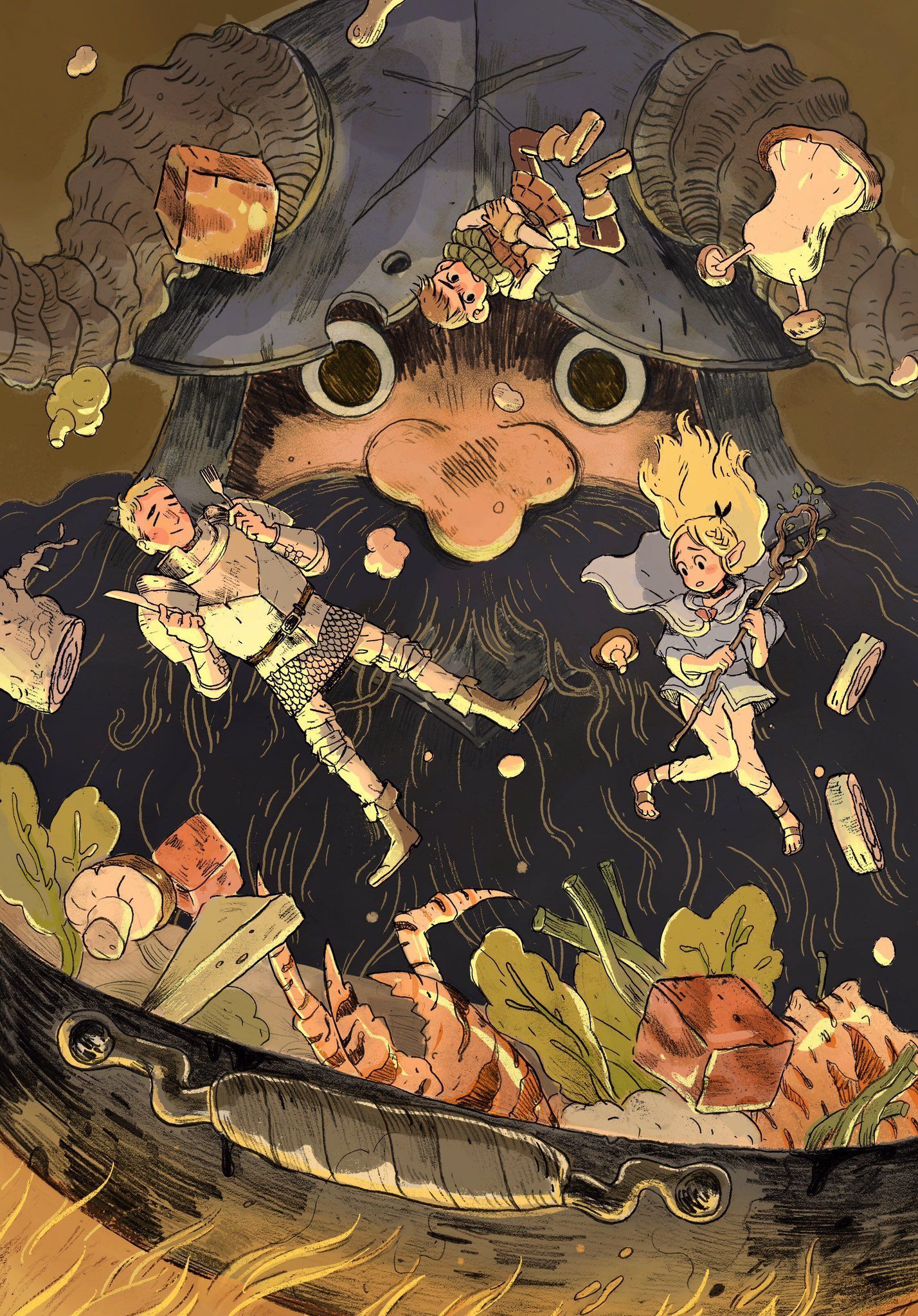 Dungeon Meshi Wallpapers - Top Free Dungeon Meshi Backgrounds ...