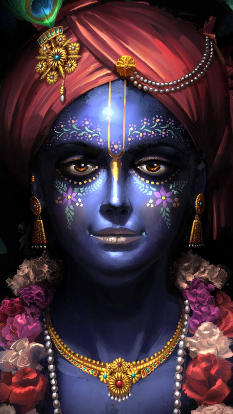 Krishna Face Wallpapers - Top Free Krishna Face Backgrounds ...