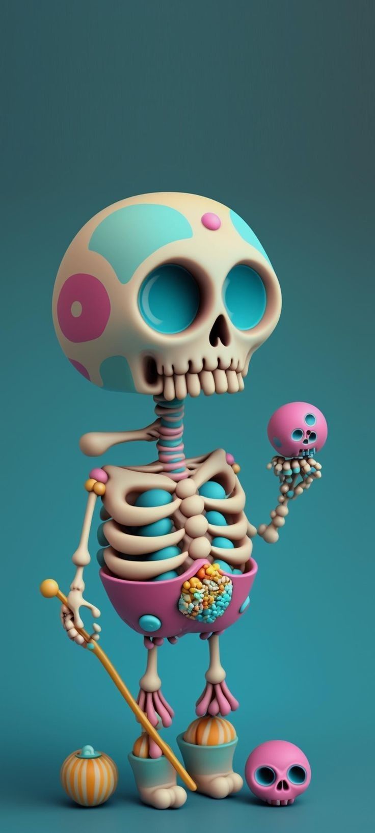 Cartoon Skeleton Wallpapers - Top Free Cartoon Skeleton Backgrounds ...