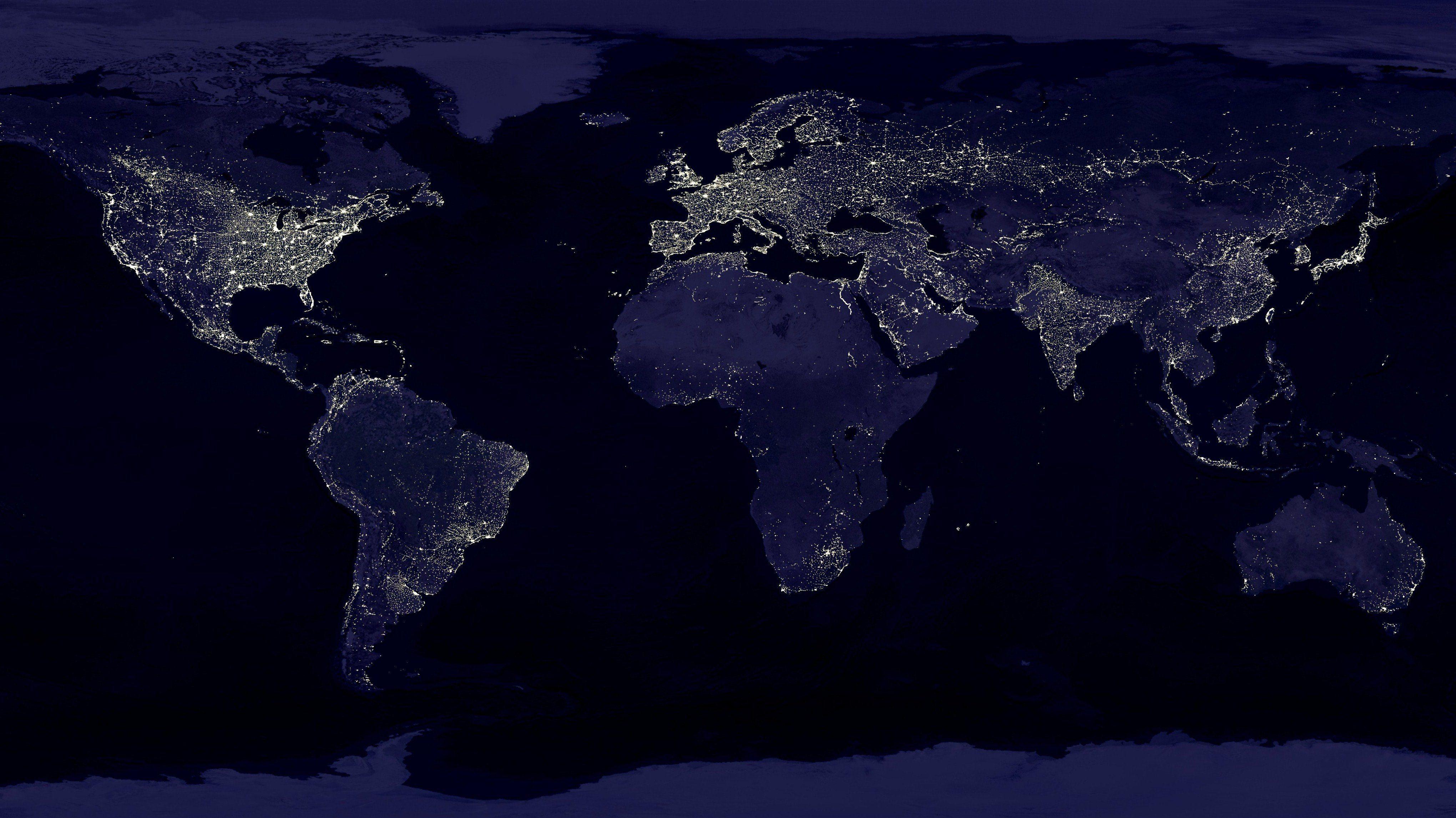 NASA Earth at Night Wallpapers - Top Free NASA Earth at Night ...