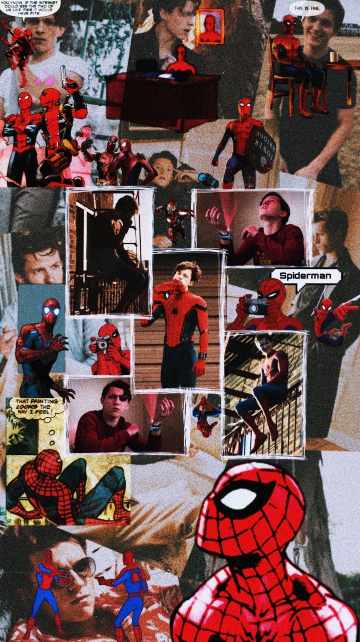 Spiderman Collage Wallpapers - Top Free Spiderman Collage Backgrounds ...