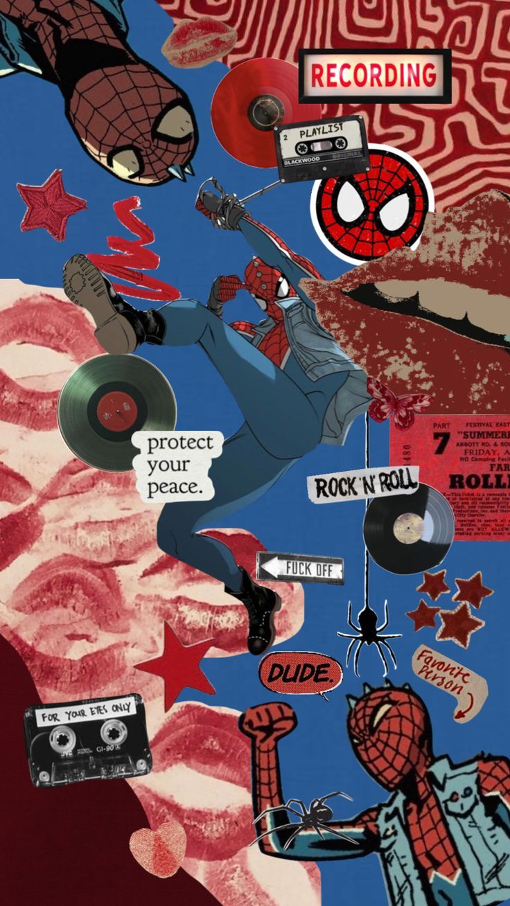 Spiderman Collage Wallpapers - Top Free Spiderman Collage Backgrounds ...