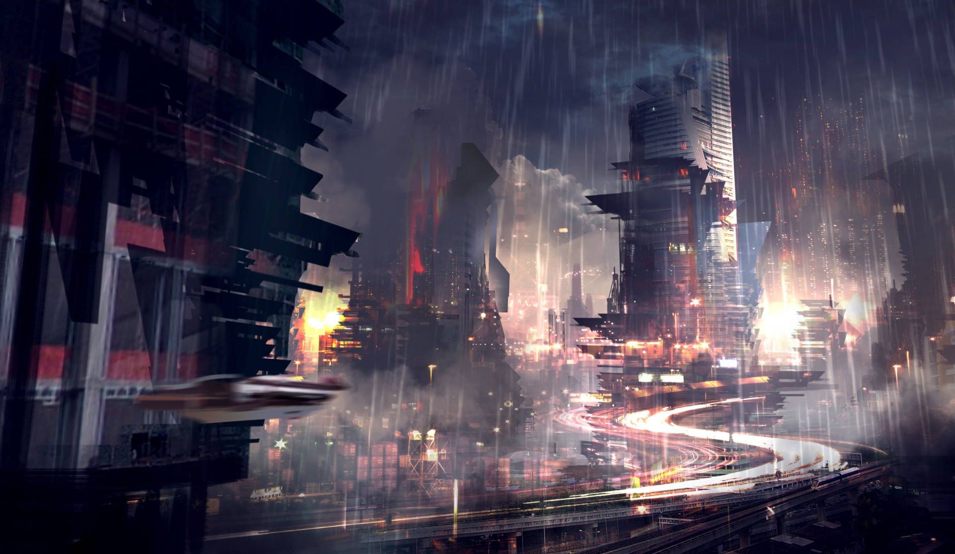 Cyberpunk Rain Wallpapers - Top Free Cyberpunk Rain Backgrounds ...