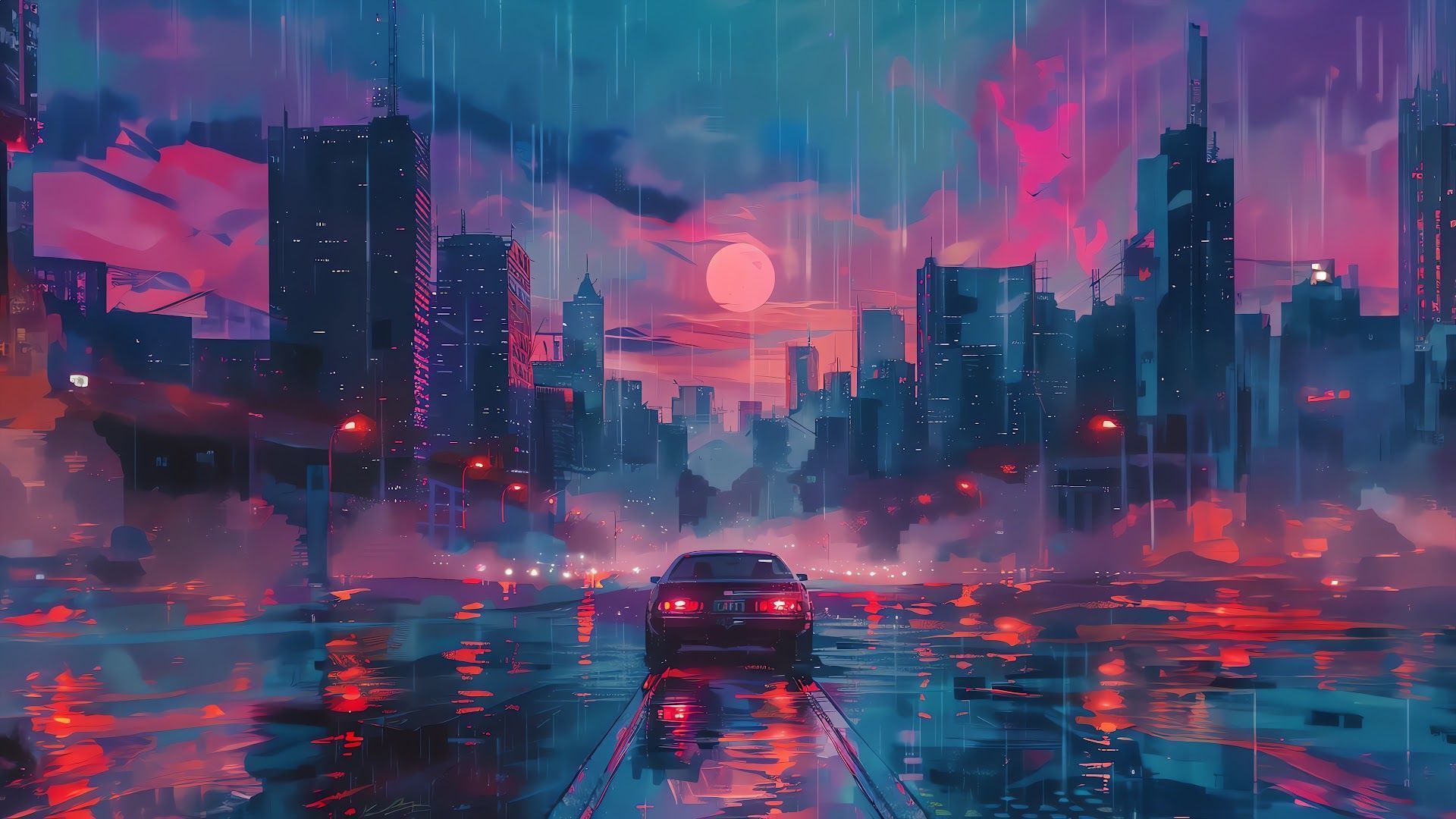 Cyberpunk Rain Wallpapers - Top Free Cyberpunk Rain Backgrounds ...