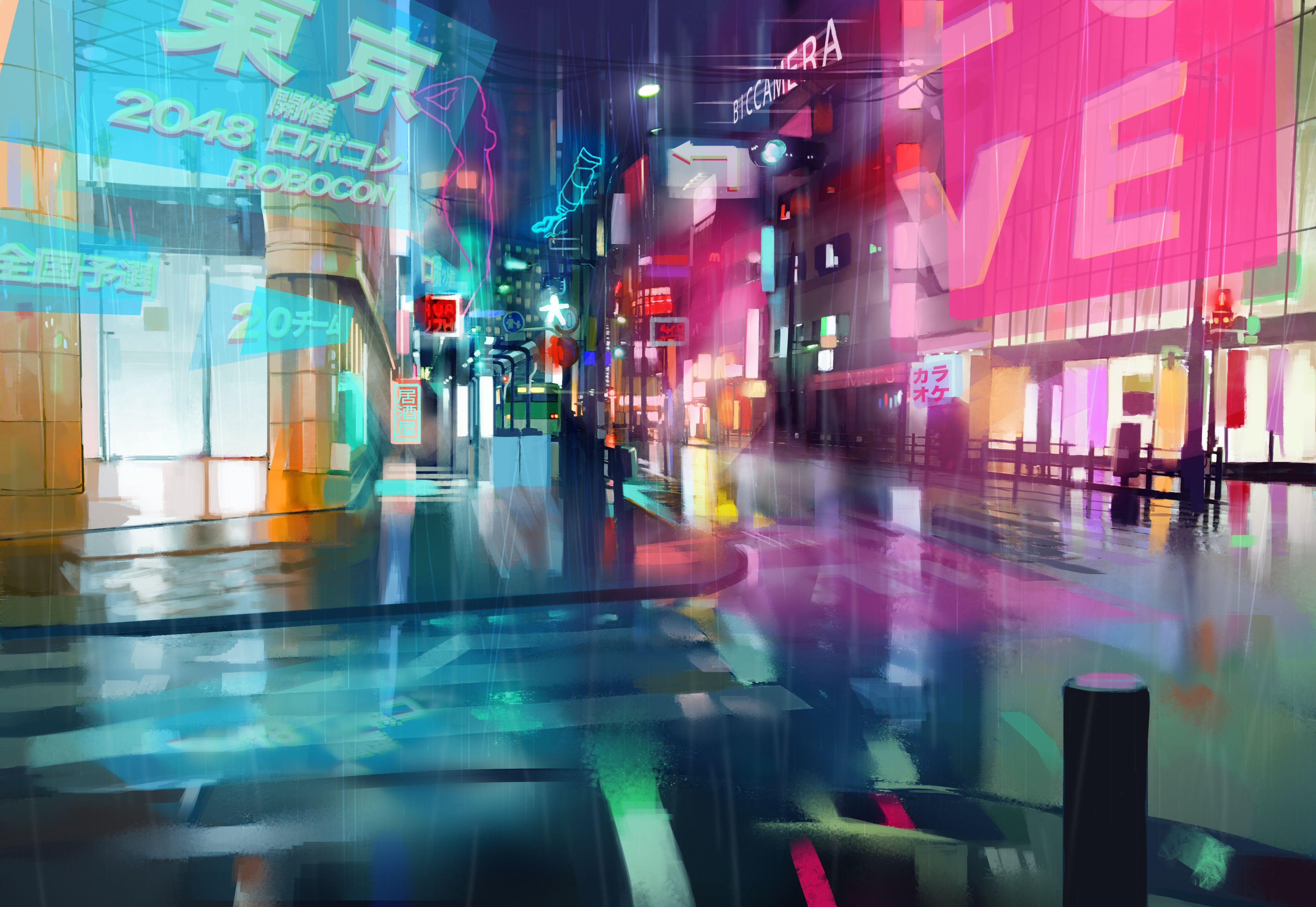 Cyberpunk Rain Wallpapers - Top Free Cyberpunk Rain Backgrounds ...