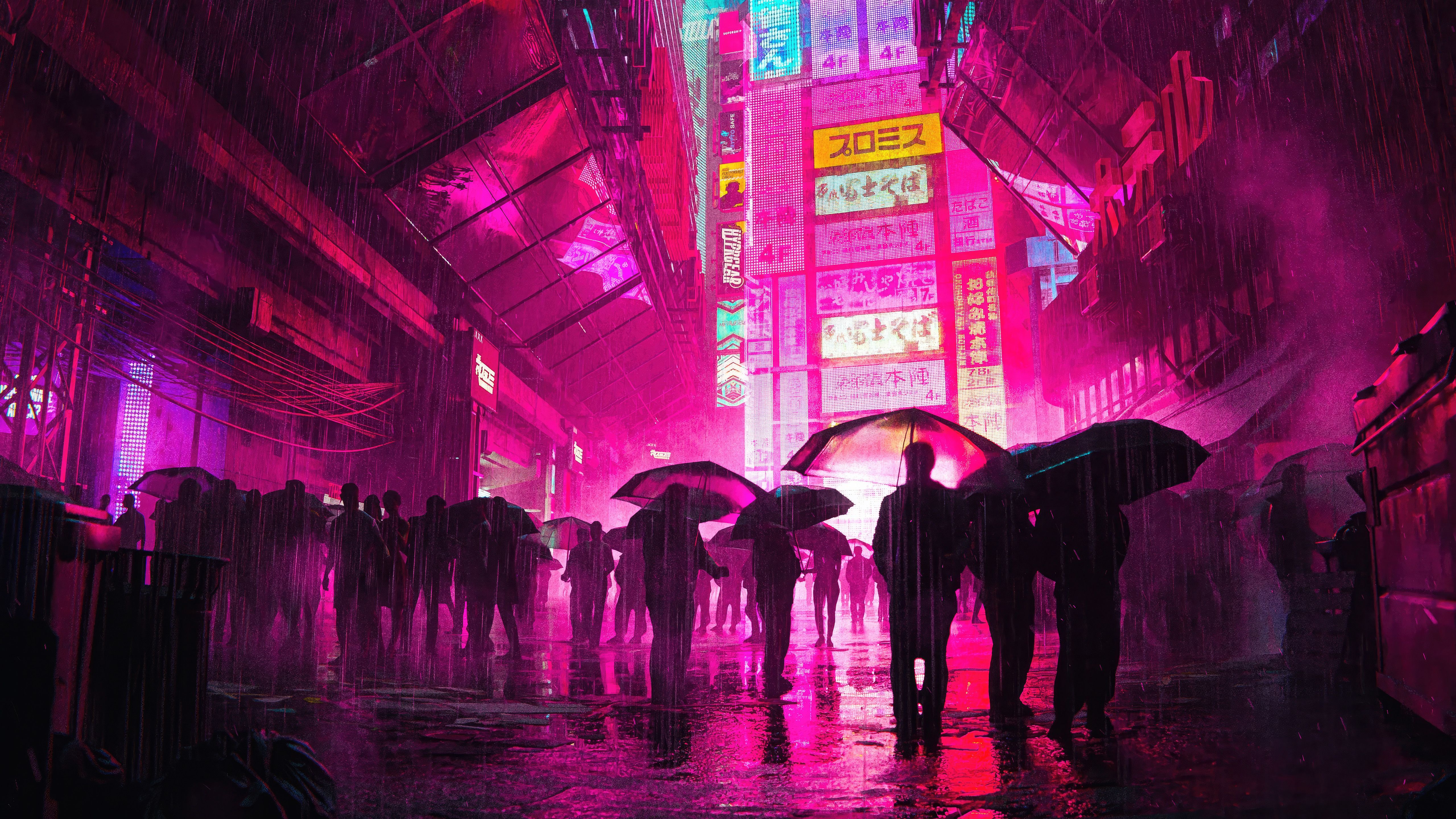 Cyberpunk Rain Wallpapers - Top Free Cyberpunk Rain Backgrounds ...