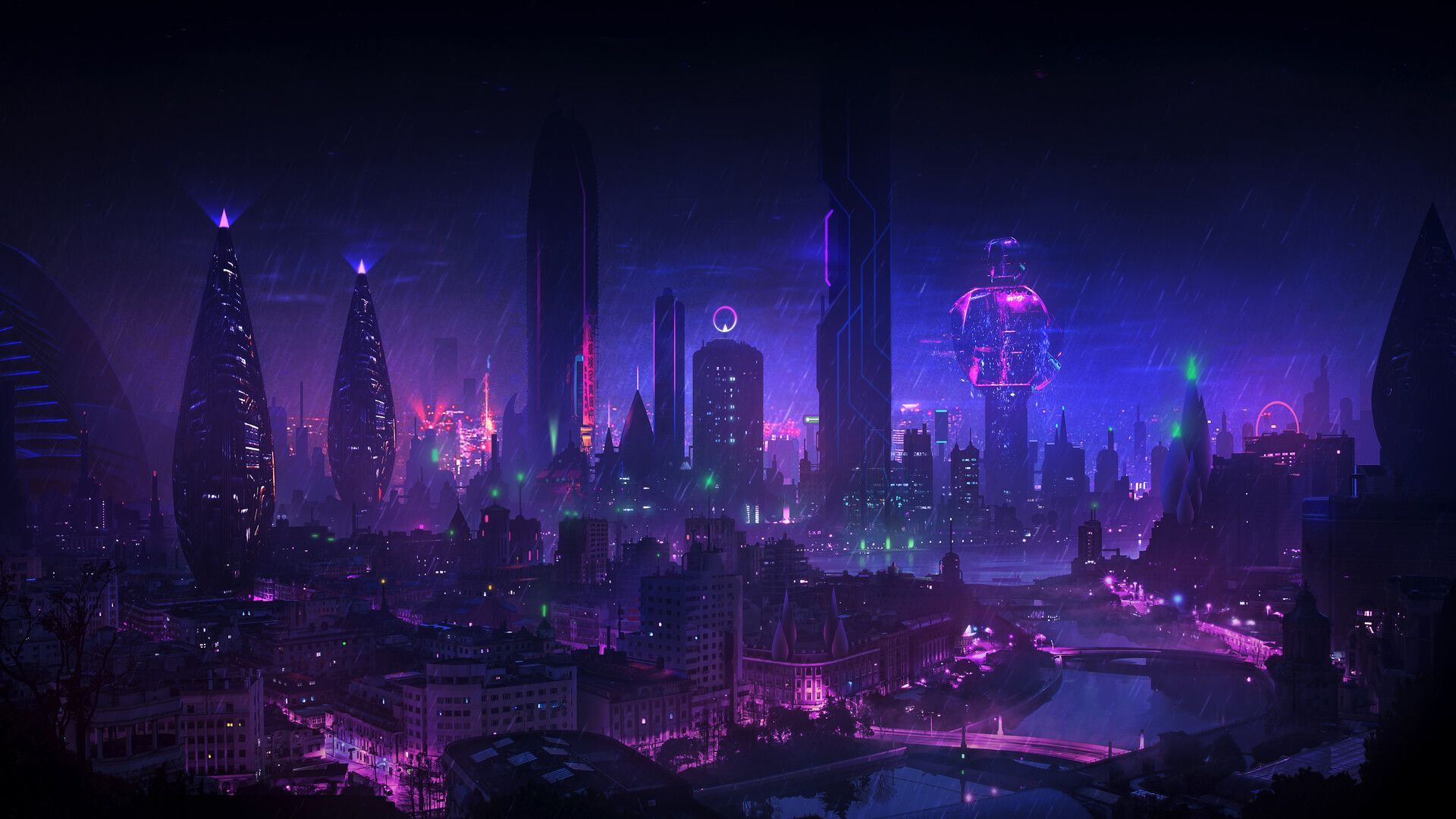 Cyberpunk Rain Wallpapers - Top Free Cyberpunk Rain Backgrounds ...