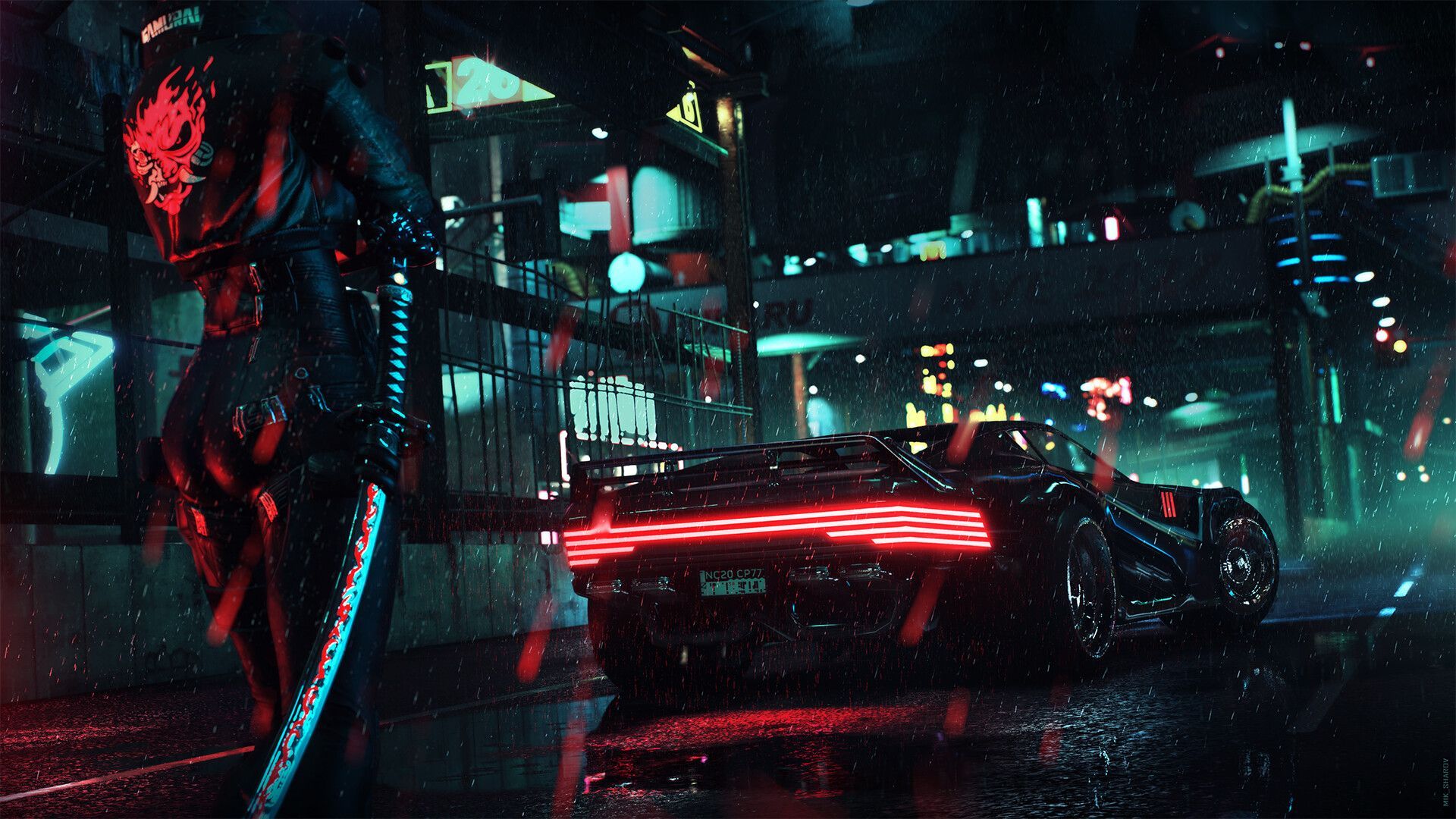 Cyberpunk Rain Wallpapers - Top Free Cyberpunk Rain Backgrounds ...