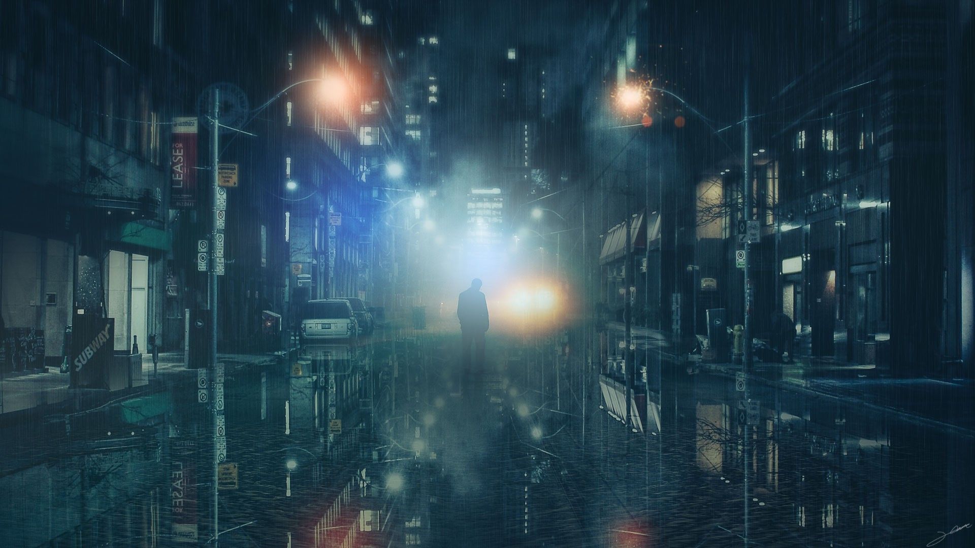 Cyberpunk Rain Wallpapers - Top Free Cyberpunk Rain Backgrounds ...