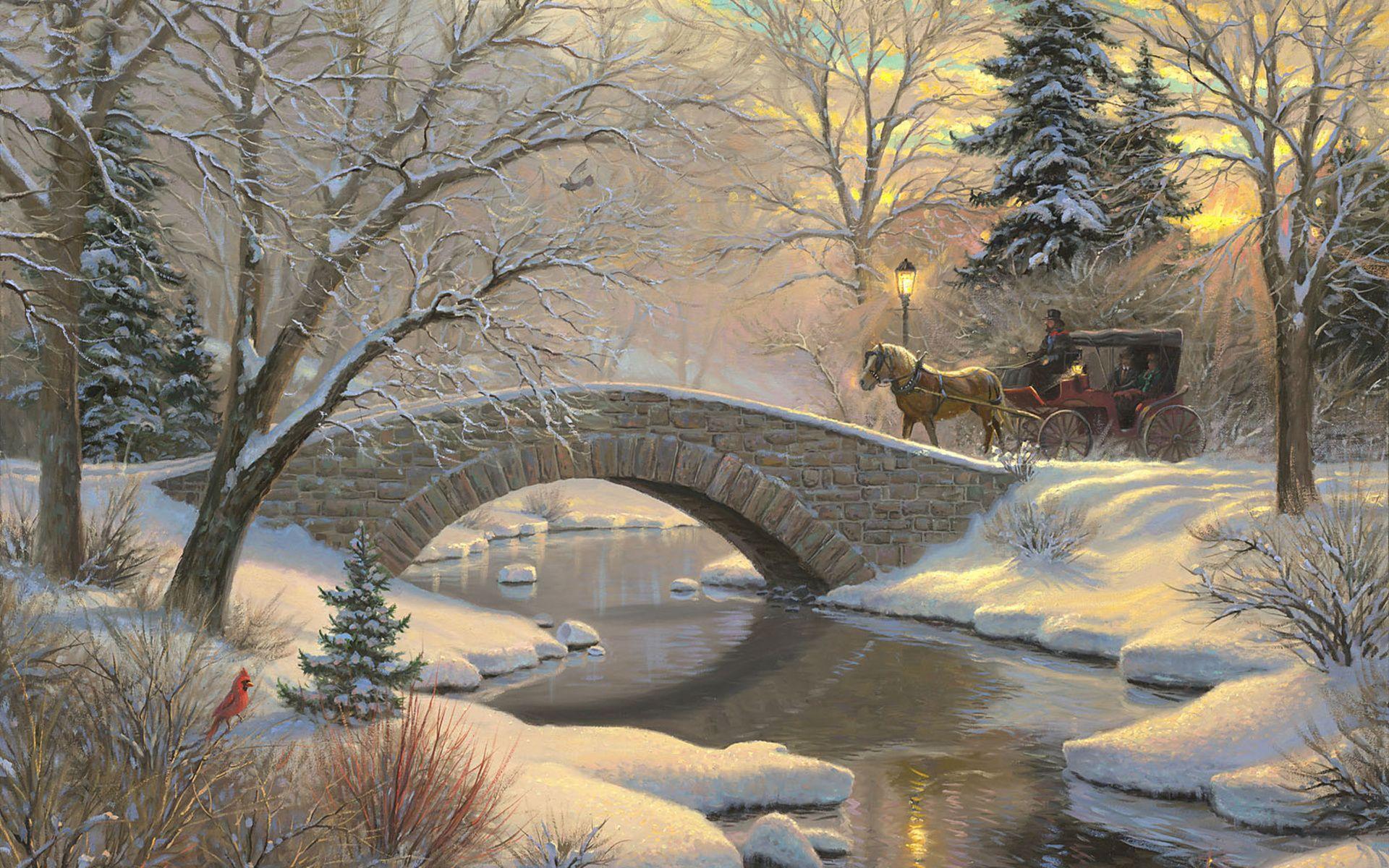 Winter Bridge Wallpapers - Top Free Winter Bridge Backgrounds ...