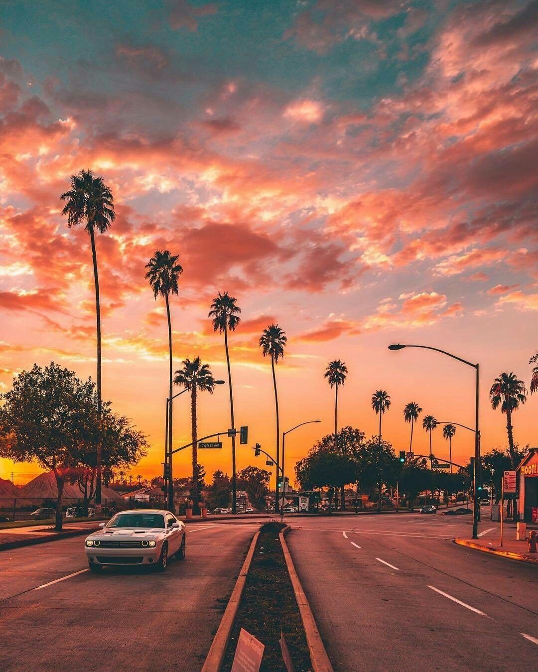 Street Sunset Wallpapers - Top Free Street Sunset Backgrounds ...