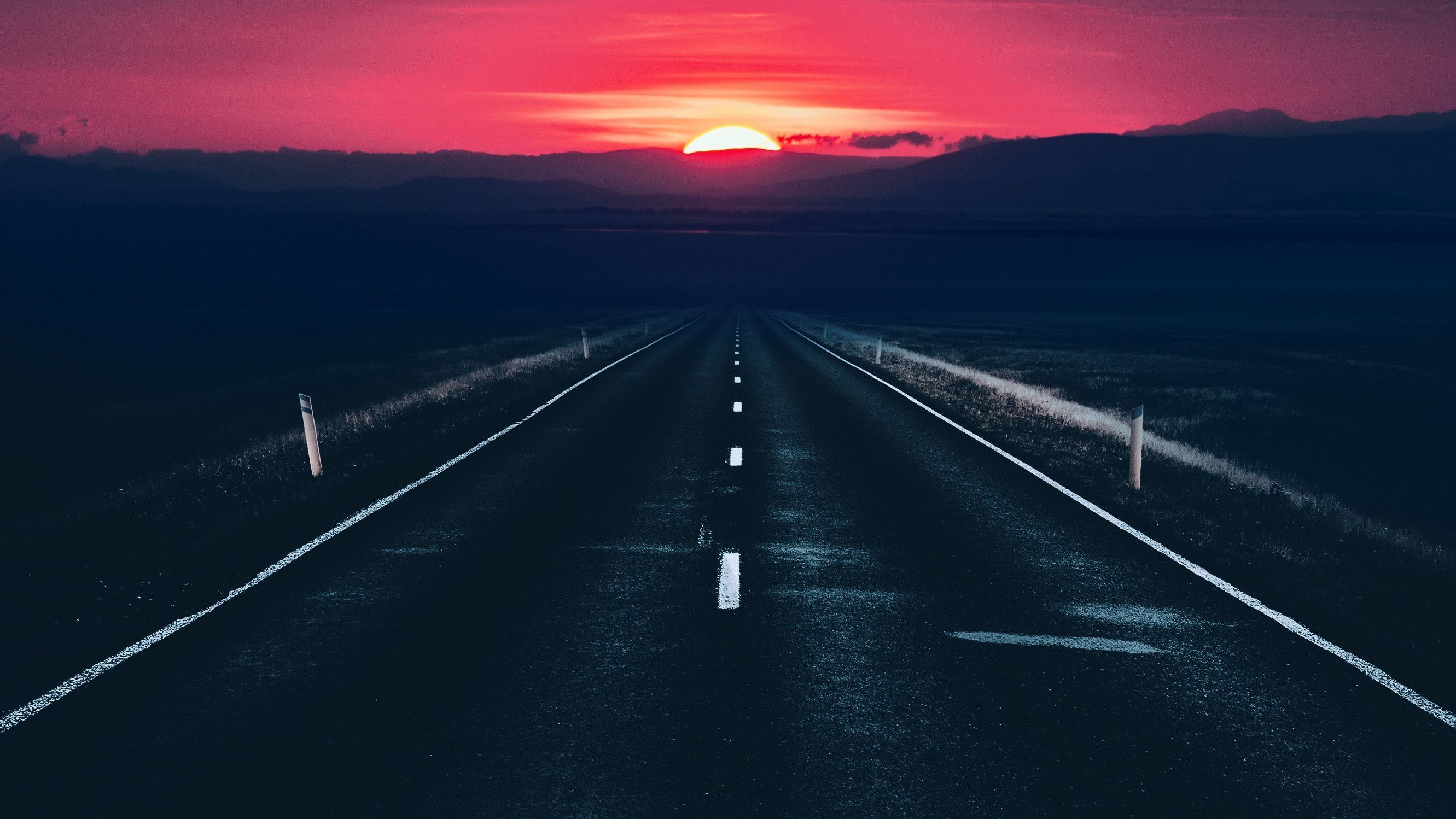 Street Sunset Wallpapers - Top Free Street Sunset Backgrounds ...