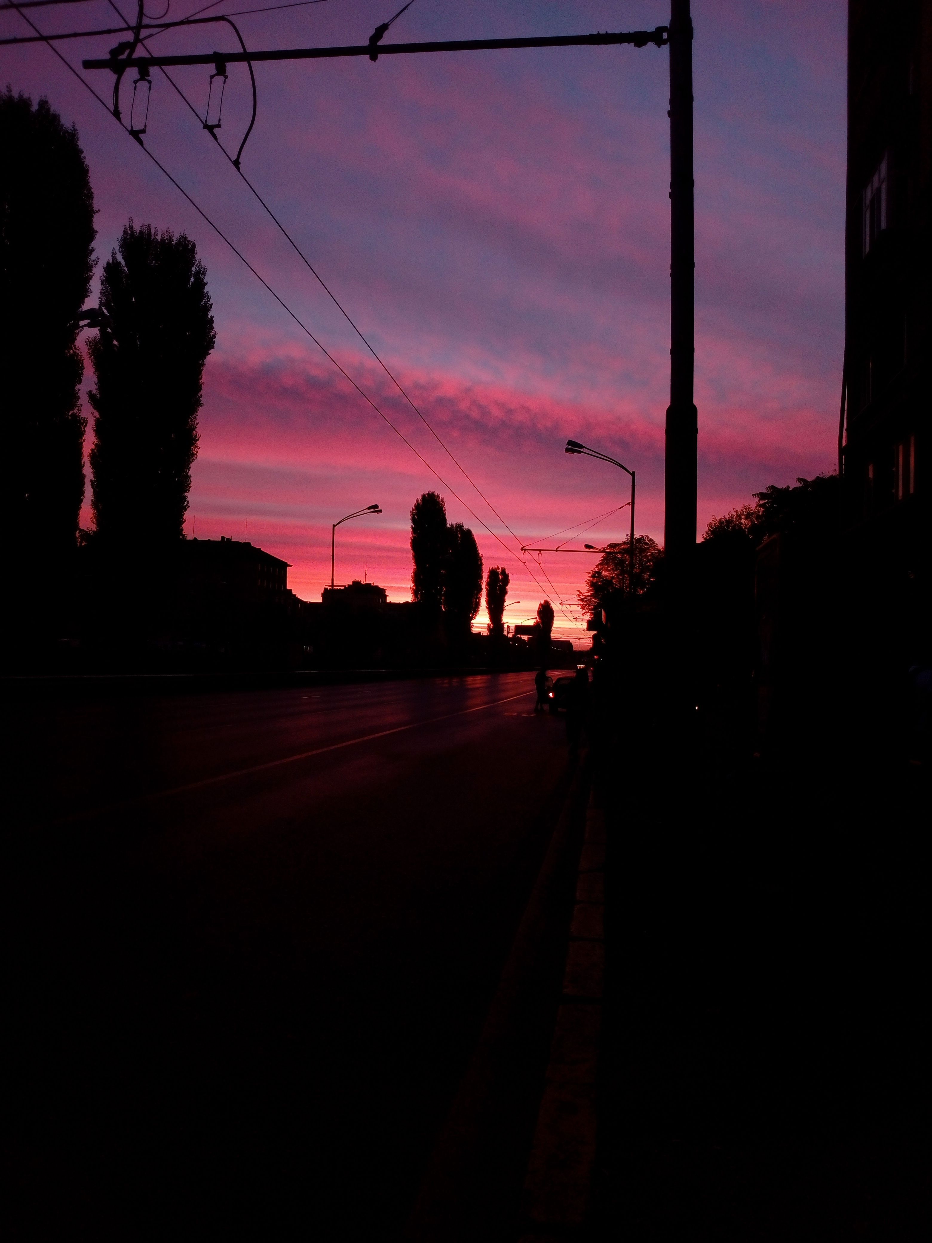 Street Sunset Wallpapers - Top Free Street Sunset Backgrounds ...