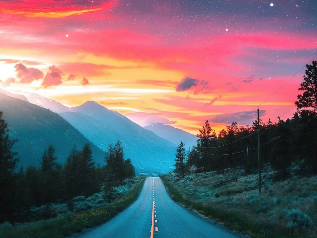 Street Sunset Wallpapers - Top Free Street Sunset Backgrounds ...