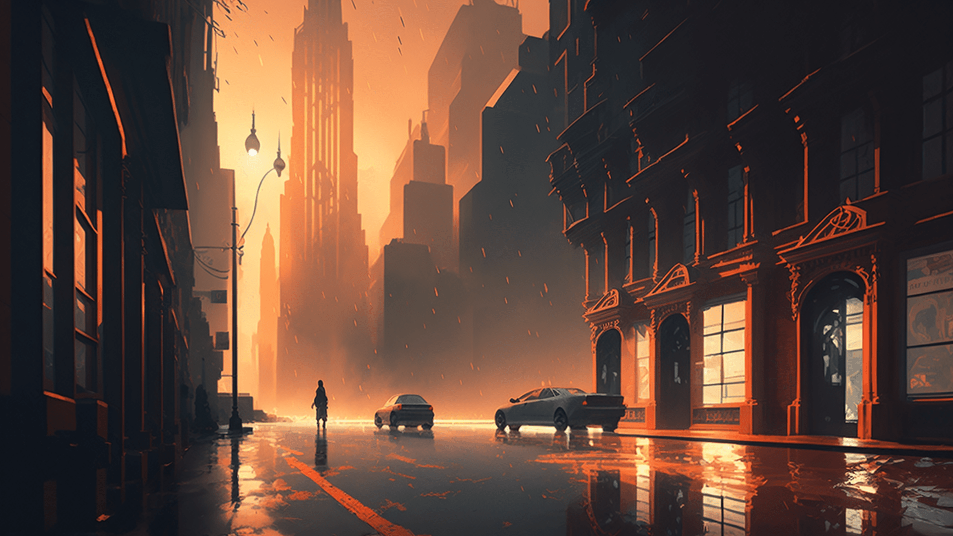 Street Sunset Wallpapers - Top Free Street Sunset Backgrounds ...