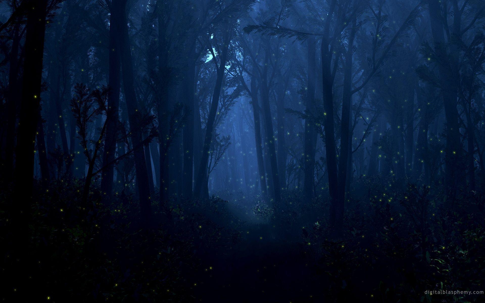 Dark Forest Moon Wallpapers - Top Free Dark Forest Moon Backgrounds ...