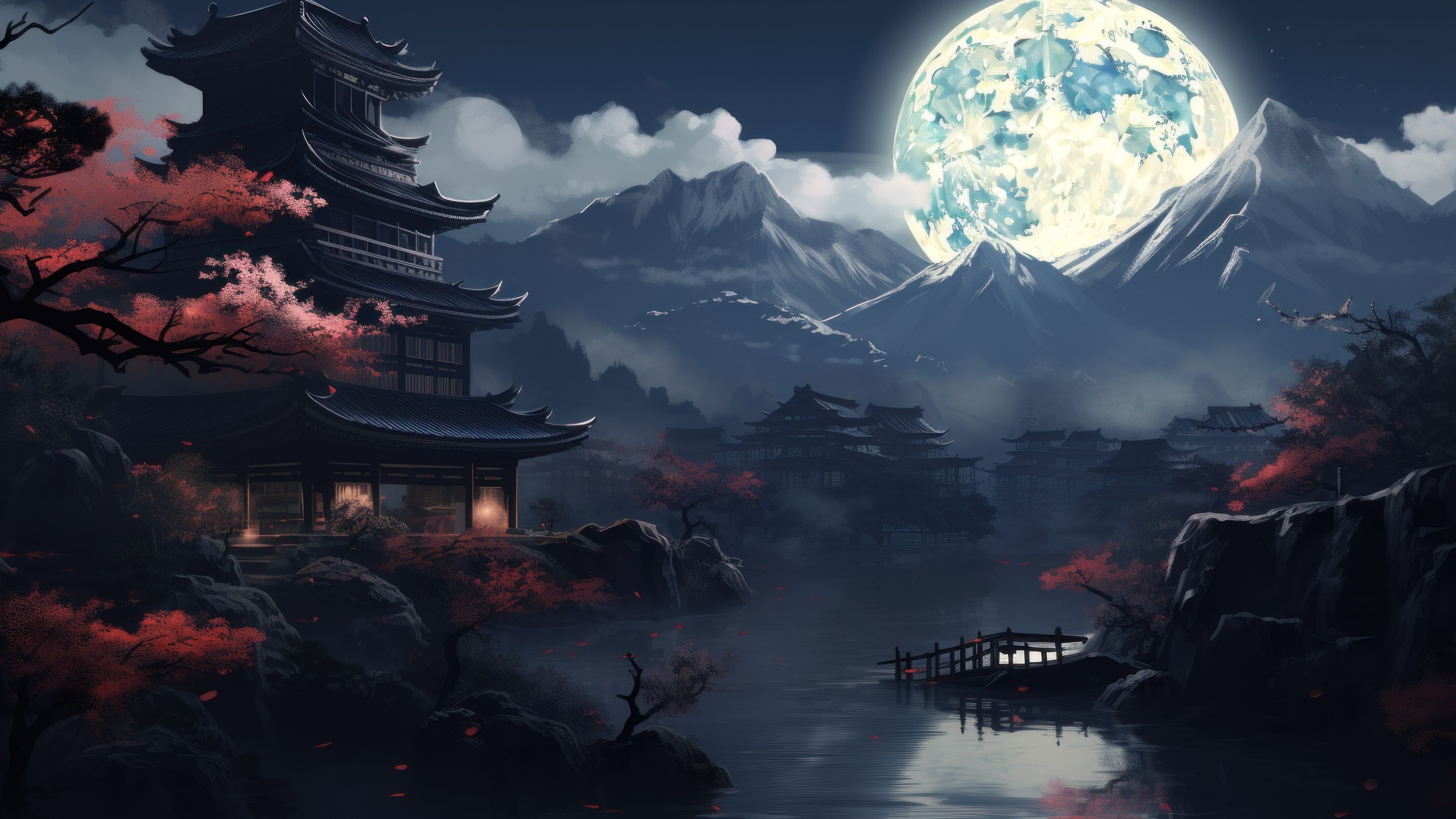 Japanese Moon Wallpapers - Top Free Japanese Moon Backgrounds ...