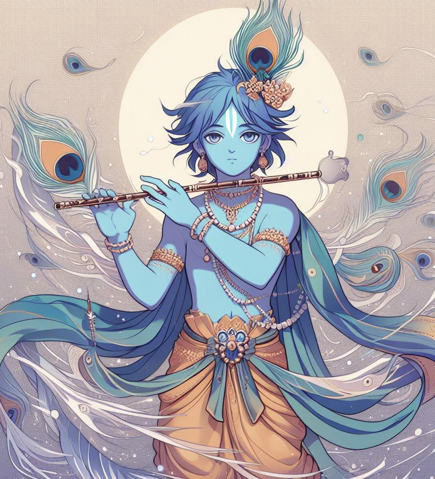 Lord Krishna Anime Wallpapers - Top Free Lord Krishna Anime Backgrounds ...