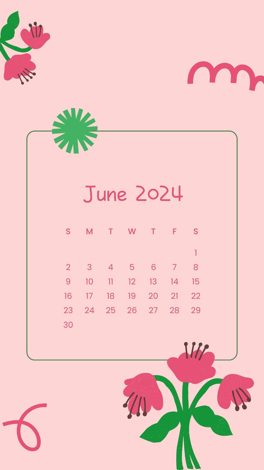 June 2024 Calendar Wallpapers - Top Free June 2024 Calendar Backgrounds ...