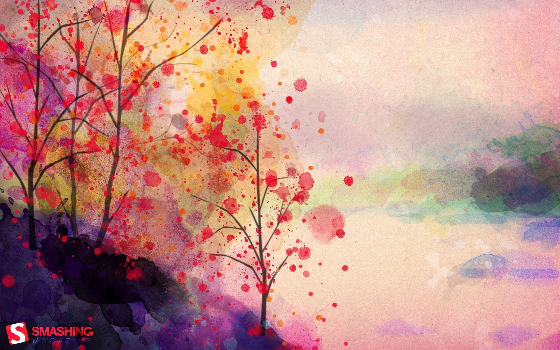 Fall Watercolor Wallpapers - Top Free Fall Watercolor Backgrounds ...