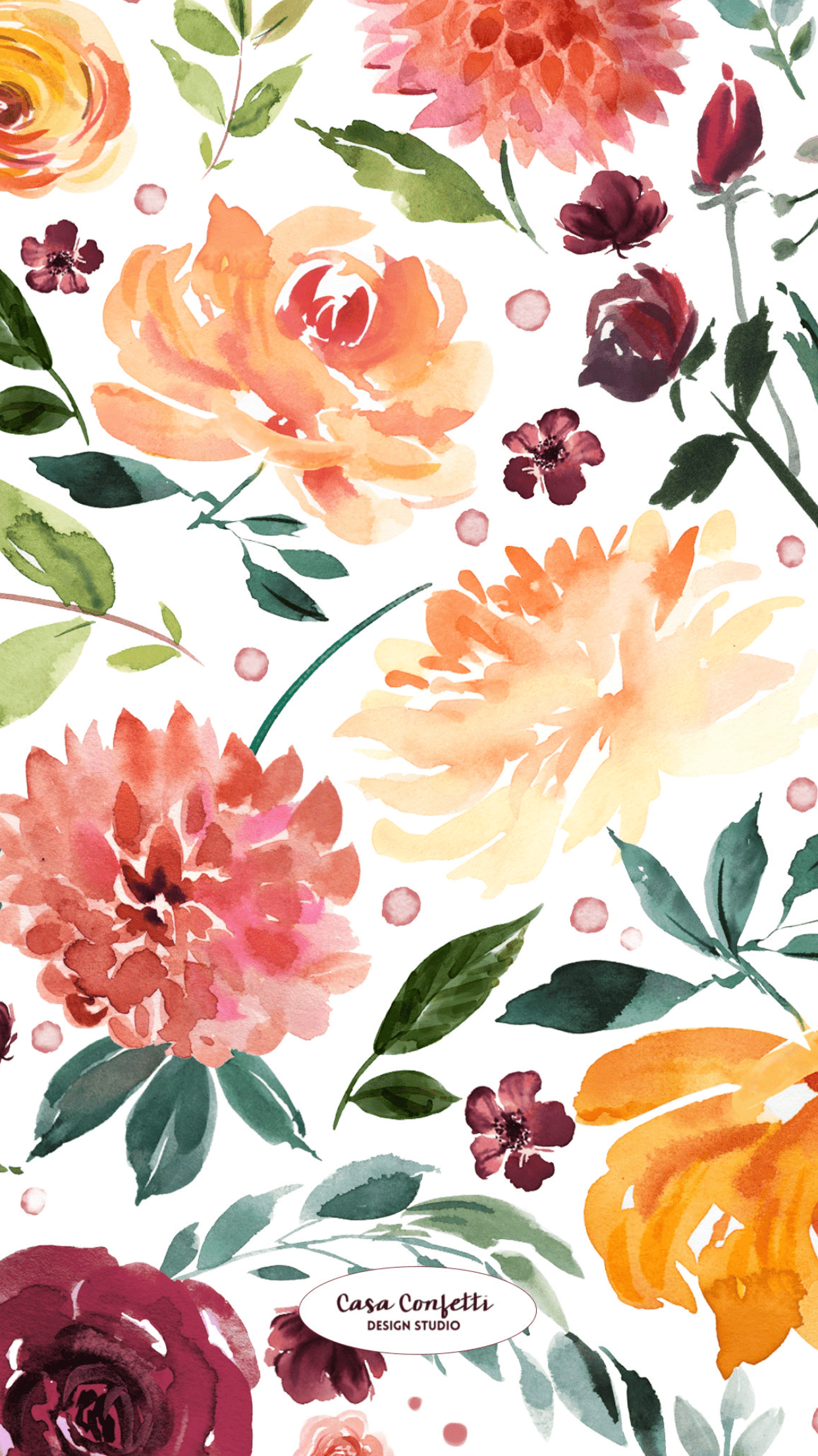 Watercolor Flower Wallpapers - Top Free Watercolor Flower Backgrounds ...
