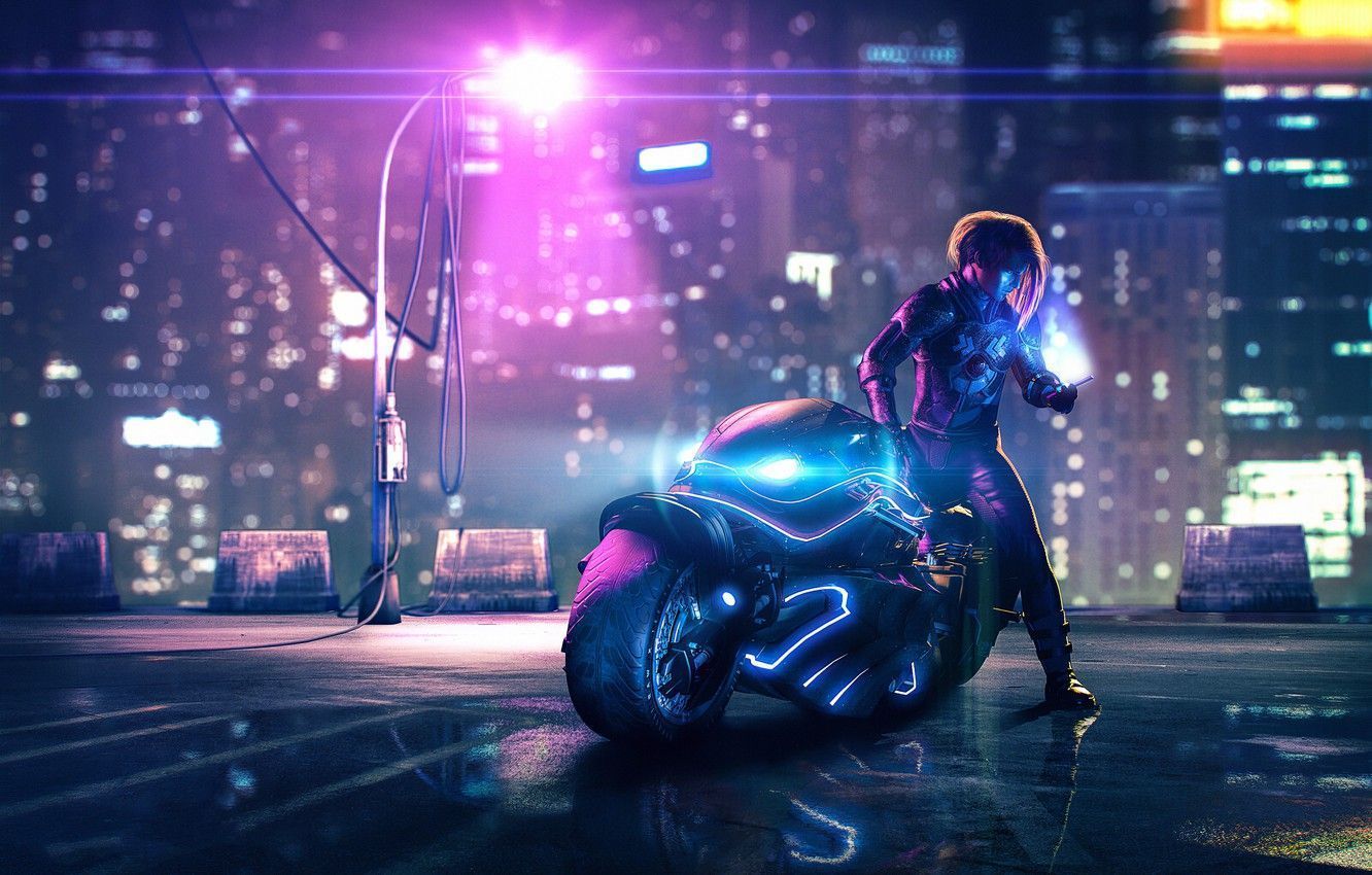 Neon Rider Wallpapers - Top Free Neon Rider Backgrounds - WallpaperAccess