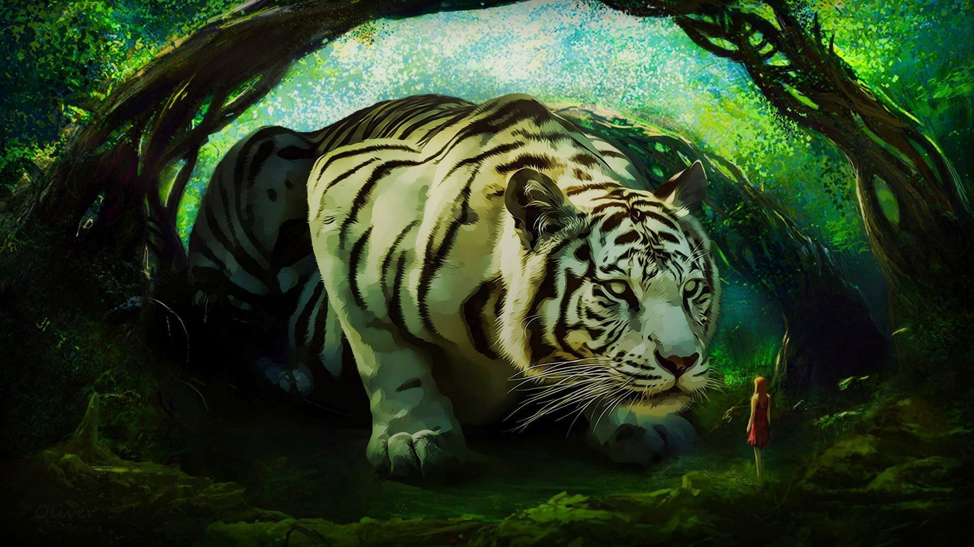 Fantasy Tiger Wallpapers - Top Free Fantasy Tiger Backgrounds ...