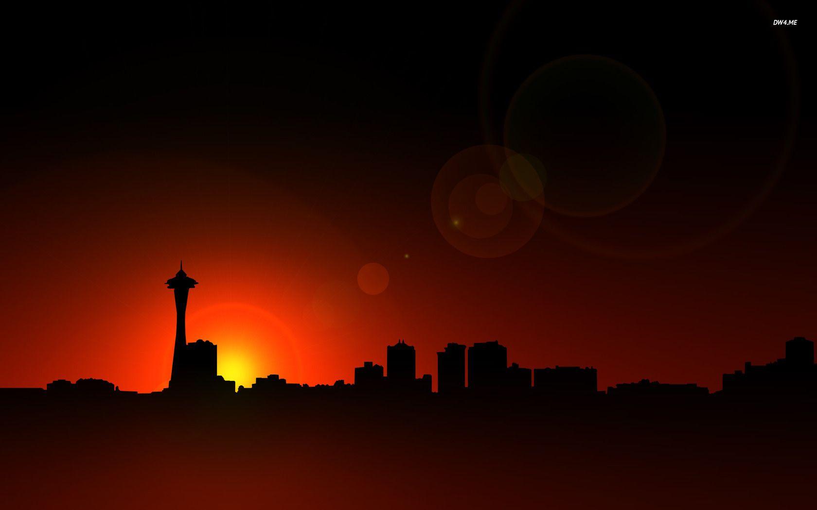 Seattle Sunset Wallpapers - Top Free Seattle Sunset Backgrounds ...