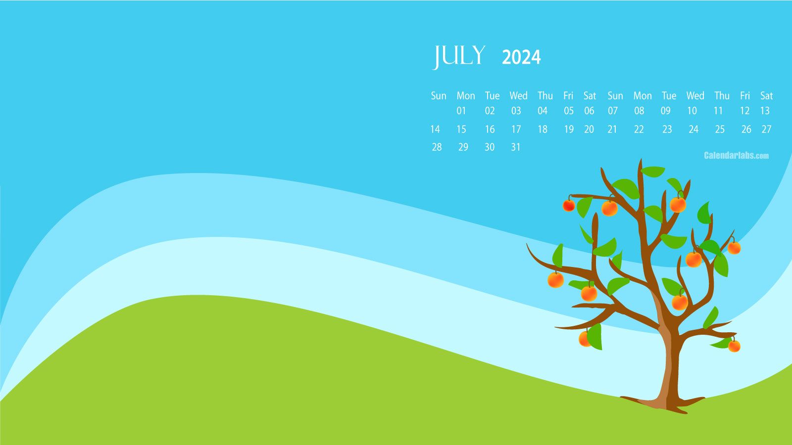 July 2024 Calendar Wallpapers - Top Free July 2024 Calendar Backgrounds ...