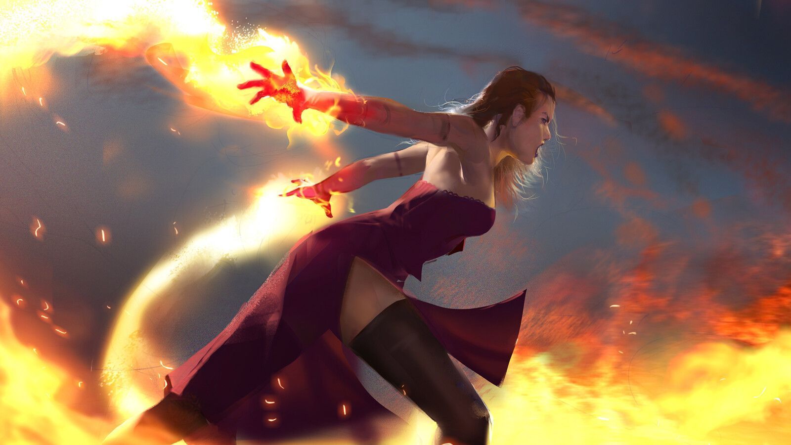 Fire Mage Wallpapers - Top Free Fire Mage Backgrounds - WallpaperAccess