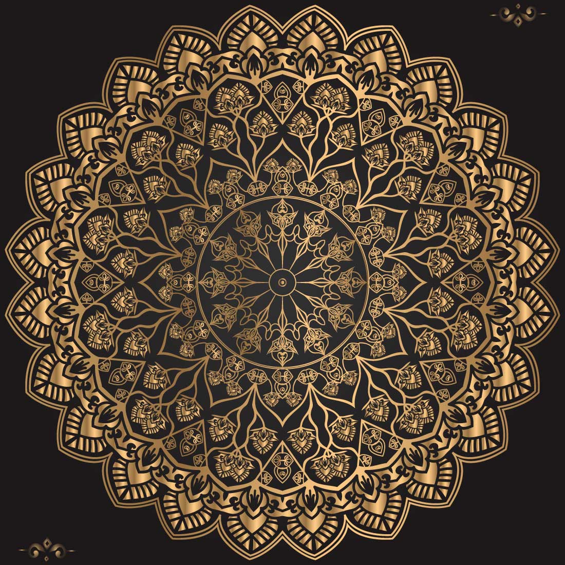 Golden Mandala Wallpapers - Top Free Golden Mandala Backgrounds - WallpaperAccess
