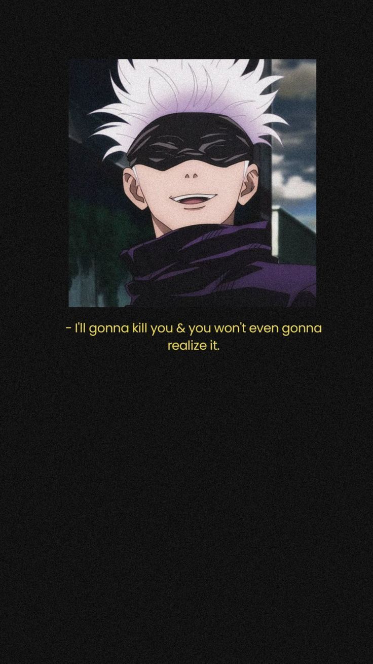 Gojo Quotes Wallpapers - Top Free Gojo Quotes Backgrounds - WallpaperAccess