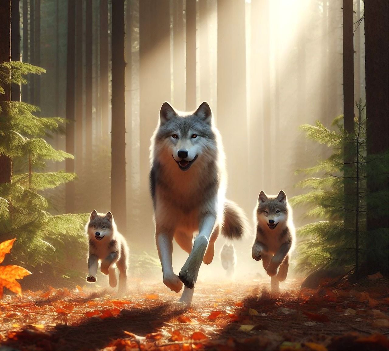 Wolf Family Wallpapers - Top Free Wolf Family Backgrounds - WallpaperAccess