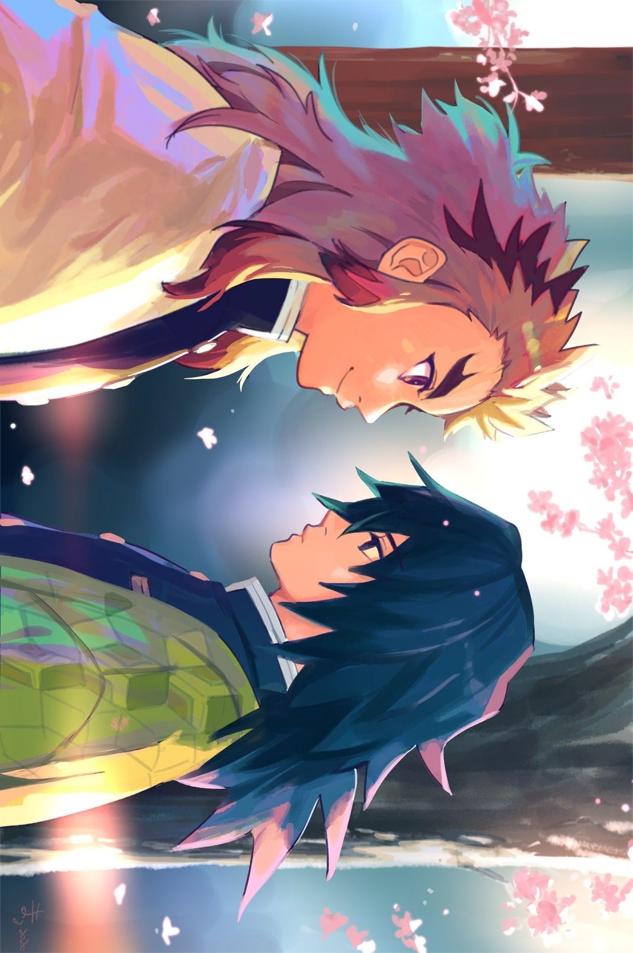 Rengoku And Giyu Wallpapers - Top Free Rengoku And Giyu Backgrounds ...