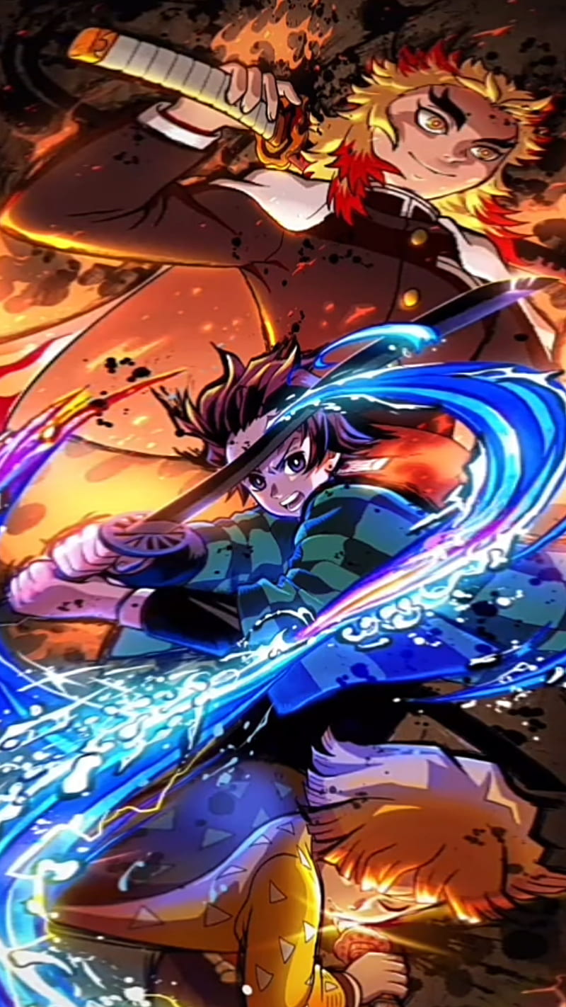 Rengoku And Giyu Wallpapers - Top Free Rengoku And Giyu Backgrounds ...