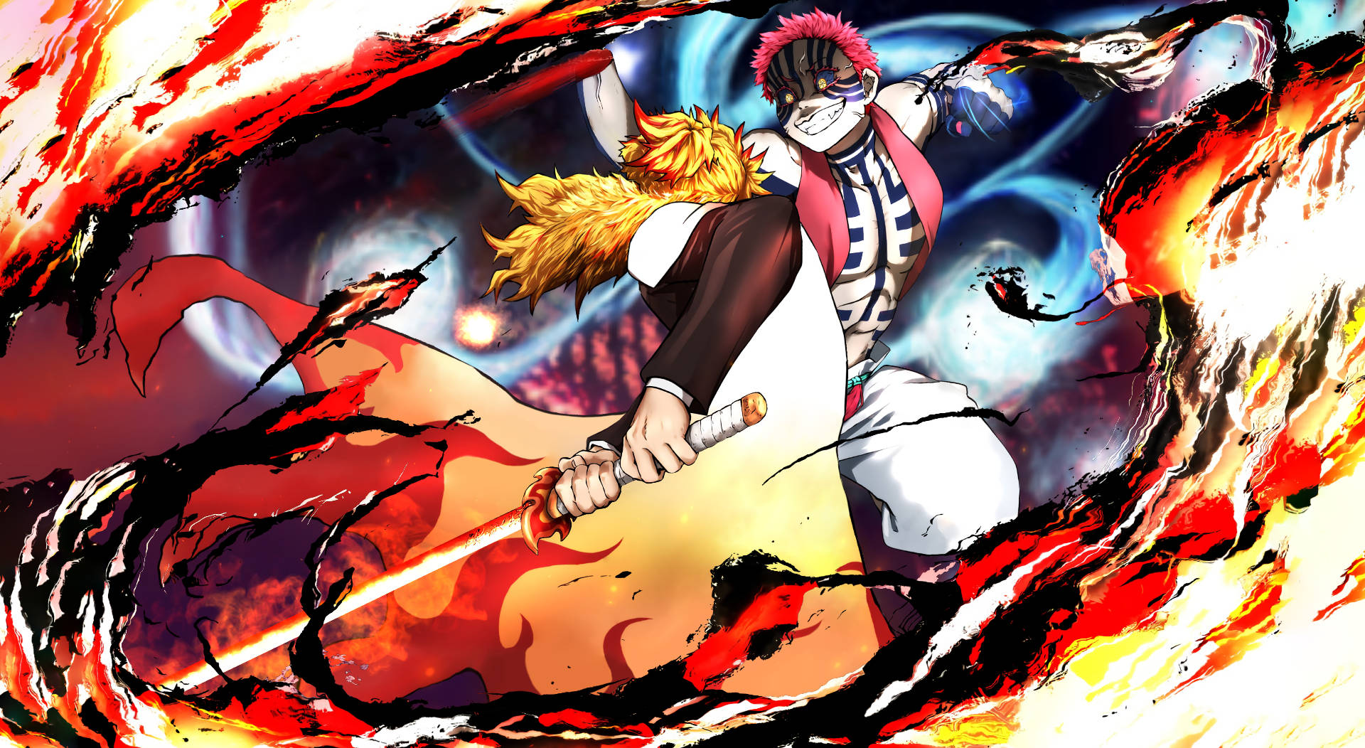 Rengoku And Giyu Wallpapers - Top Free Rengoku And Giyu Backgrounds ...