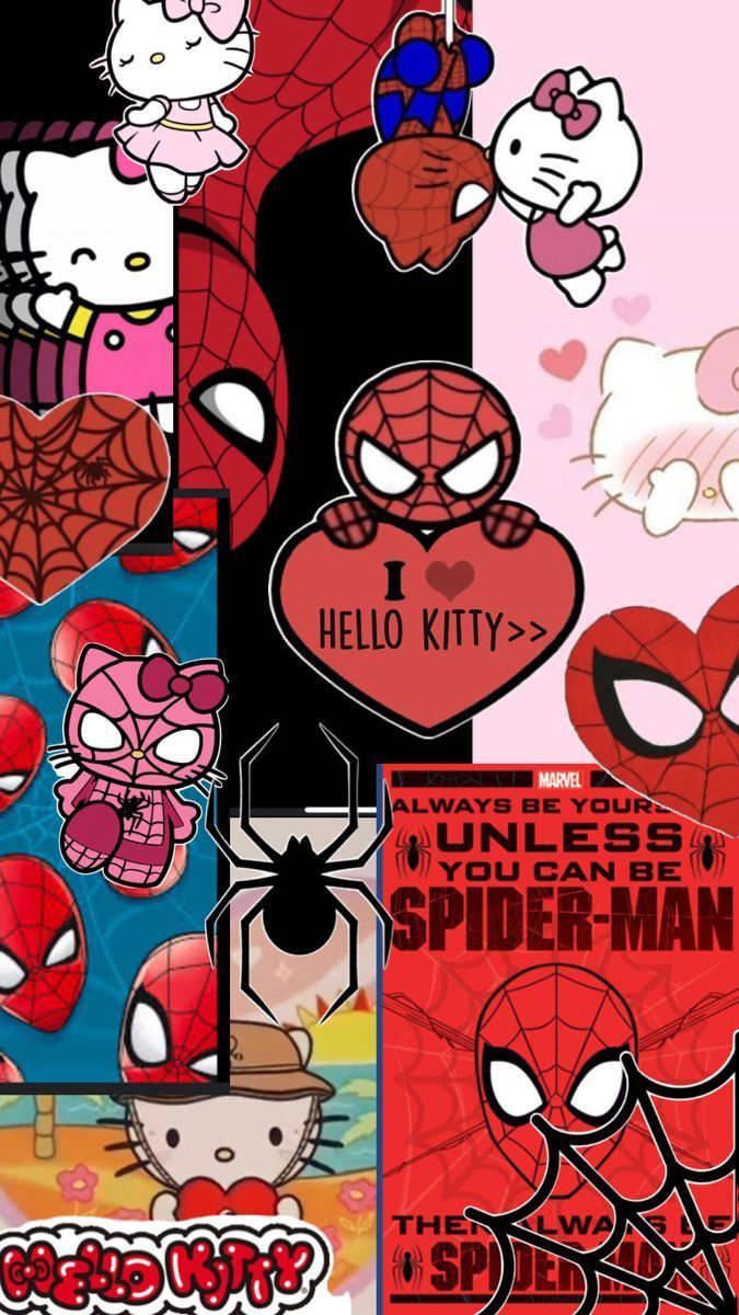 Hello Kitty and Spiderman Wallpapers - Top Free Hello Kitty and ...