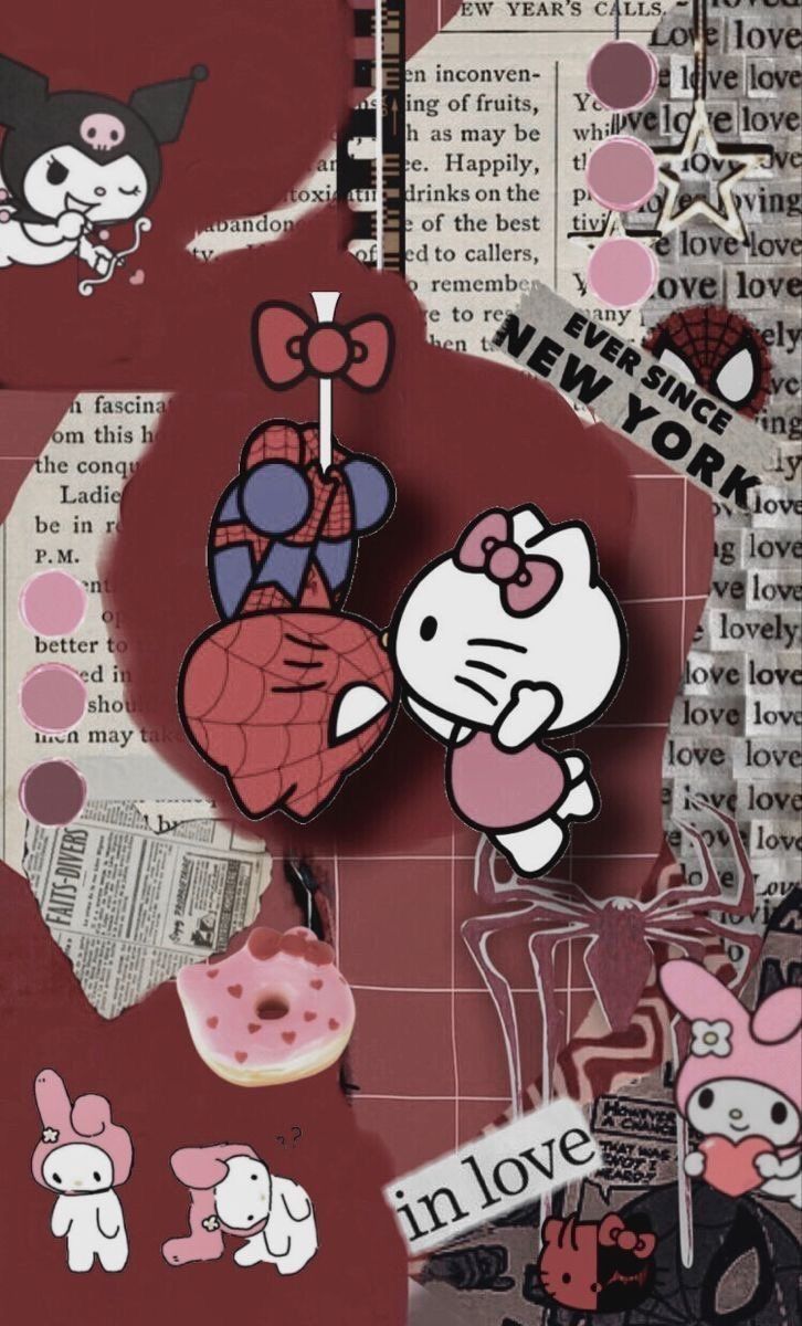 Hello Kitty And Spider Man Wallpapers - Top Free Hello Kitty And Spider ...