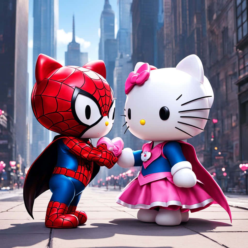 Hello Kitty and Spiderman Wallpapers - Top Free Hello Kitty and ...