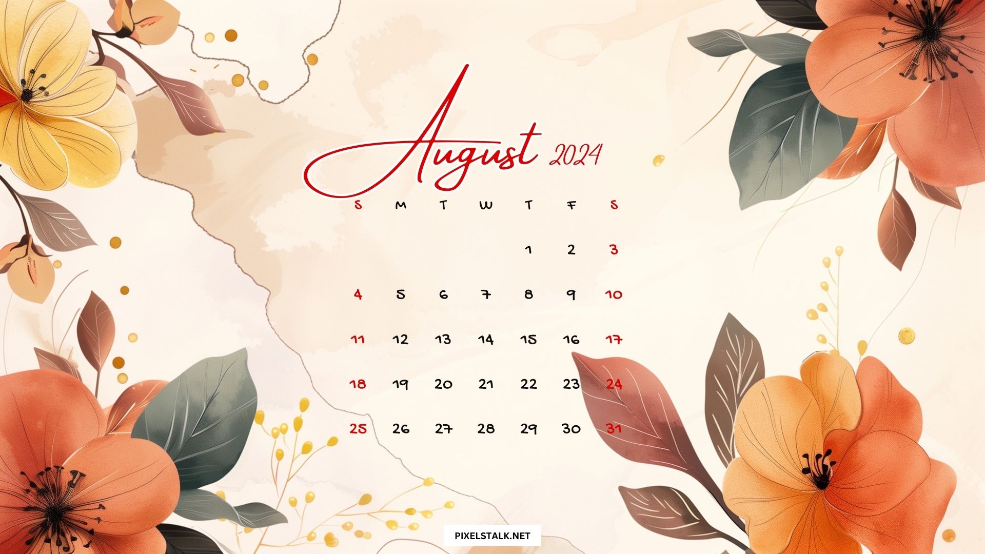 August 2024 Calendar Wallpapers - Top Free August 2024 Calendar ...