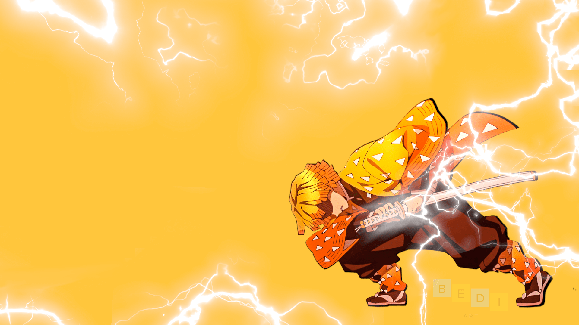 Zenitsu Minimalist Wallpapers - Top Free Zenitsu Minimalist Backgrounds ...